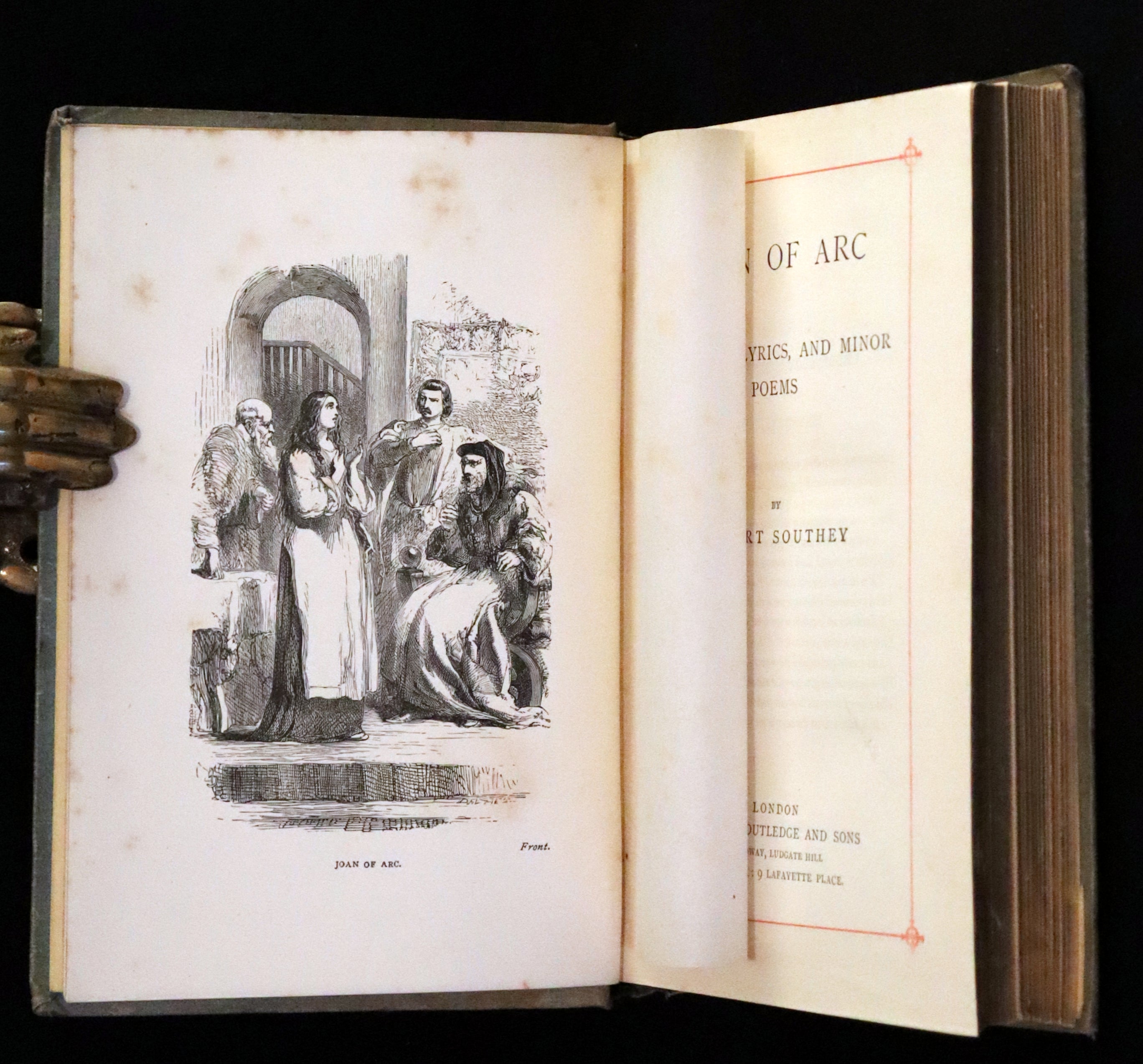 1865 Rare Victorian Book - JOAN OF ARC and Poems by Robert Southey Ill ...