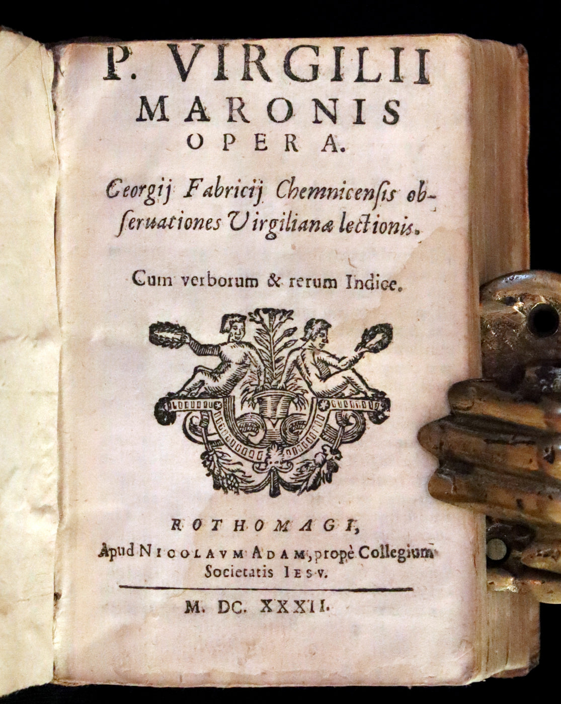 1632 Scarce Latin vellum Book - VIRGIL Works - P. Virgilii Maronis Ope ...