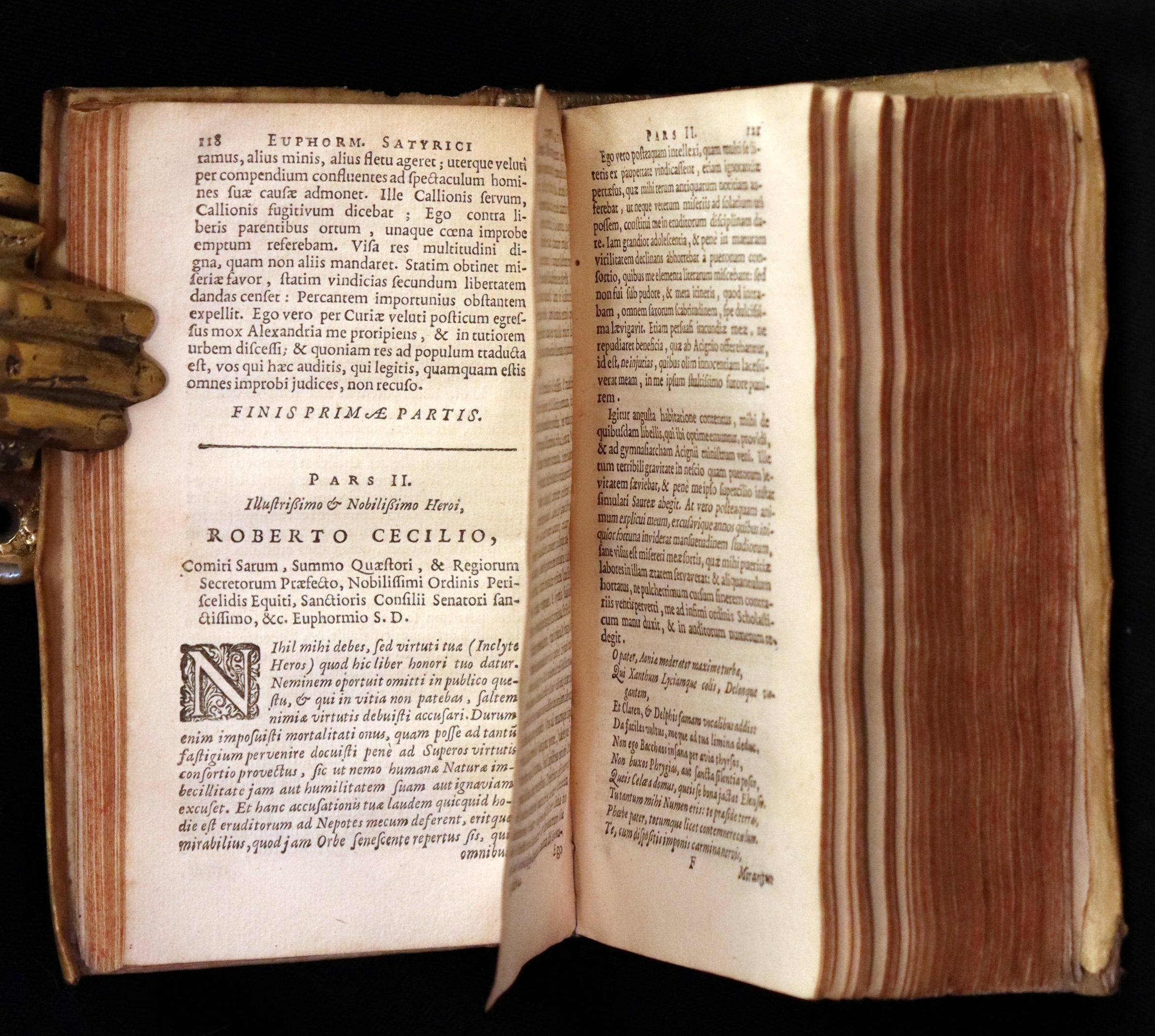 1655 Rare Latin Vellum Book - The Satyricon by Scottish writer John ...