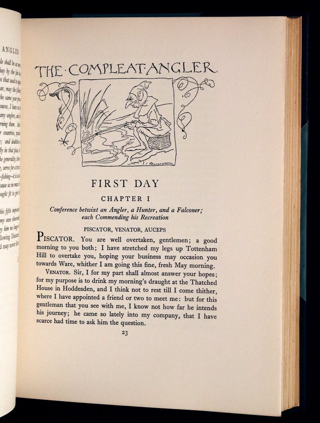 1931 Rare First Edition - The Compleat Angler illustrated by Arthur ...