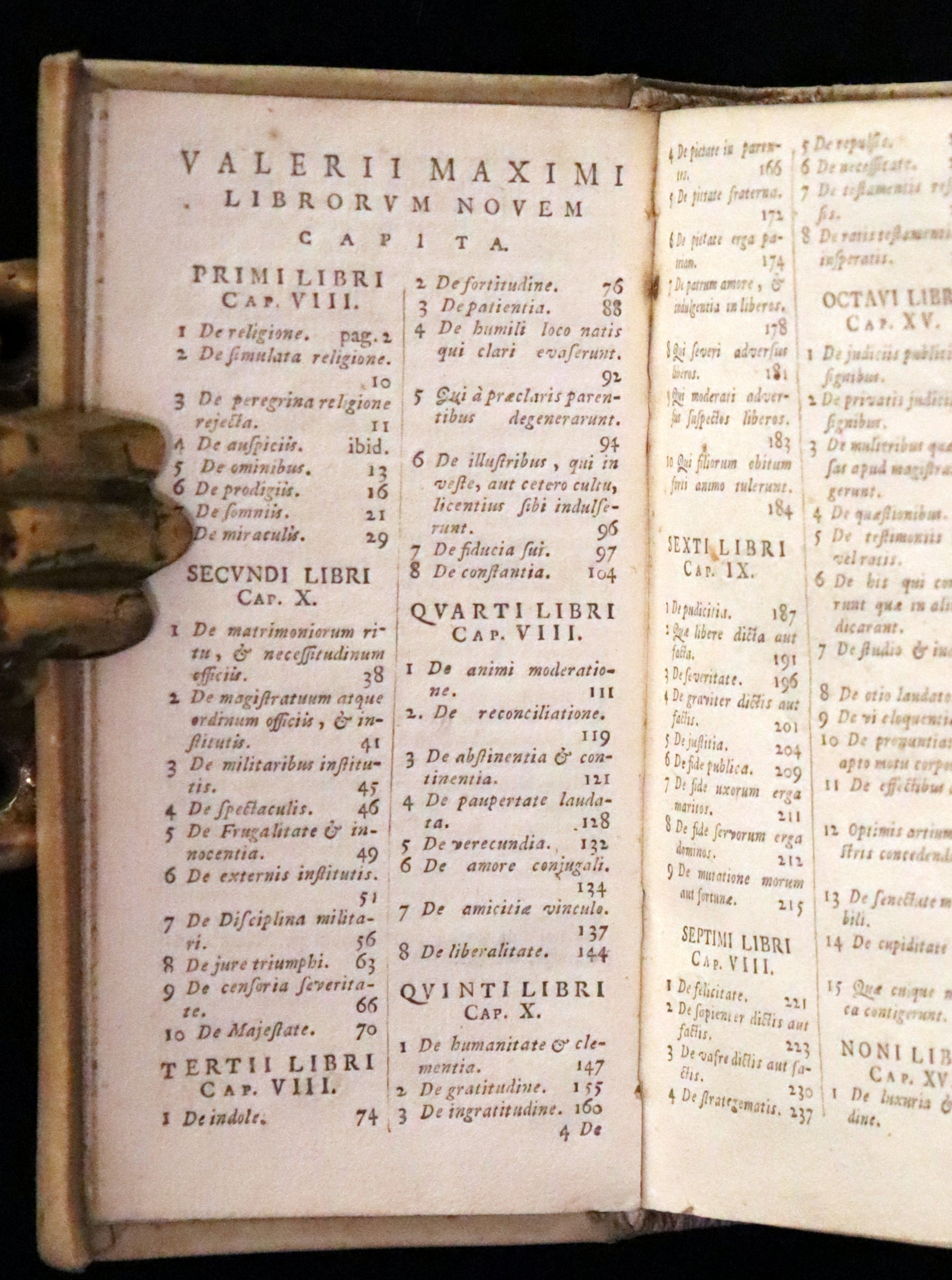 1650 Rare Latin Vellum Book - Valerius Maximus' Stories of Roman life ...