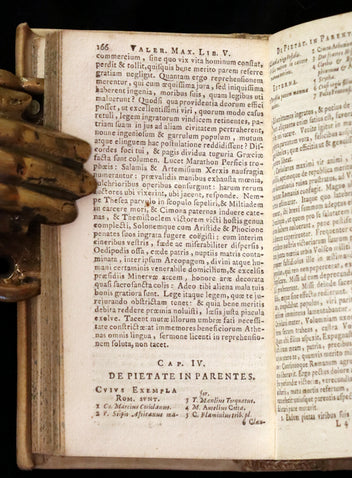 1650 Rare Latin Vellum Book - Valerius Maximus' Stories of Roman life ...