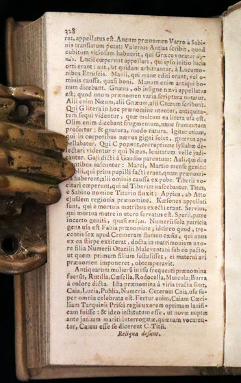 1650 Rare Latin Vellum Book - Valerius Maximus' Stories of Roman life ...