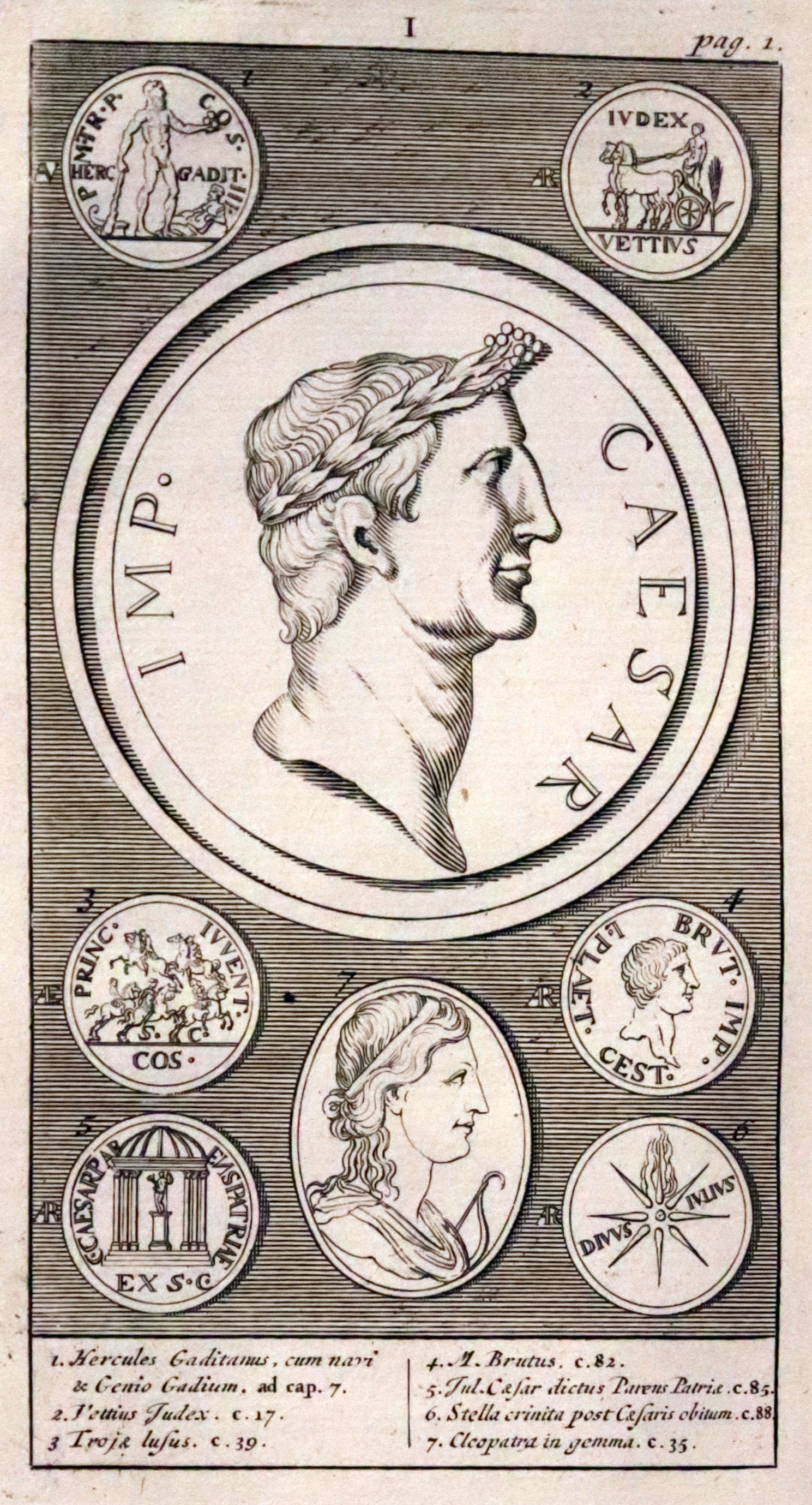 1751 Rare Vellum Latin Book - Lives of the Twelve Caesars by Suetonius ...