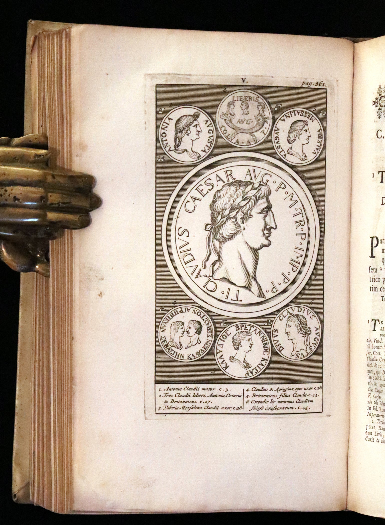 1751 Rare Vellum Latin Book - Lives of the Twelve Caesars by Suetonius ...