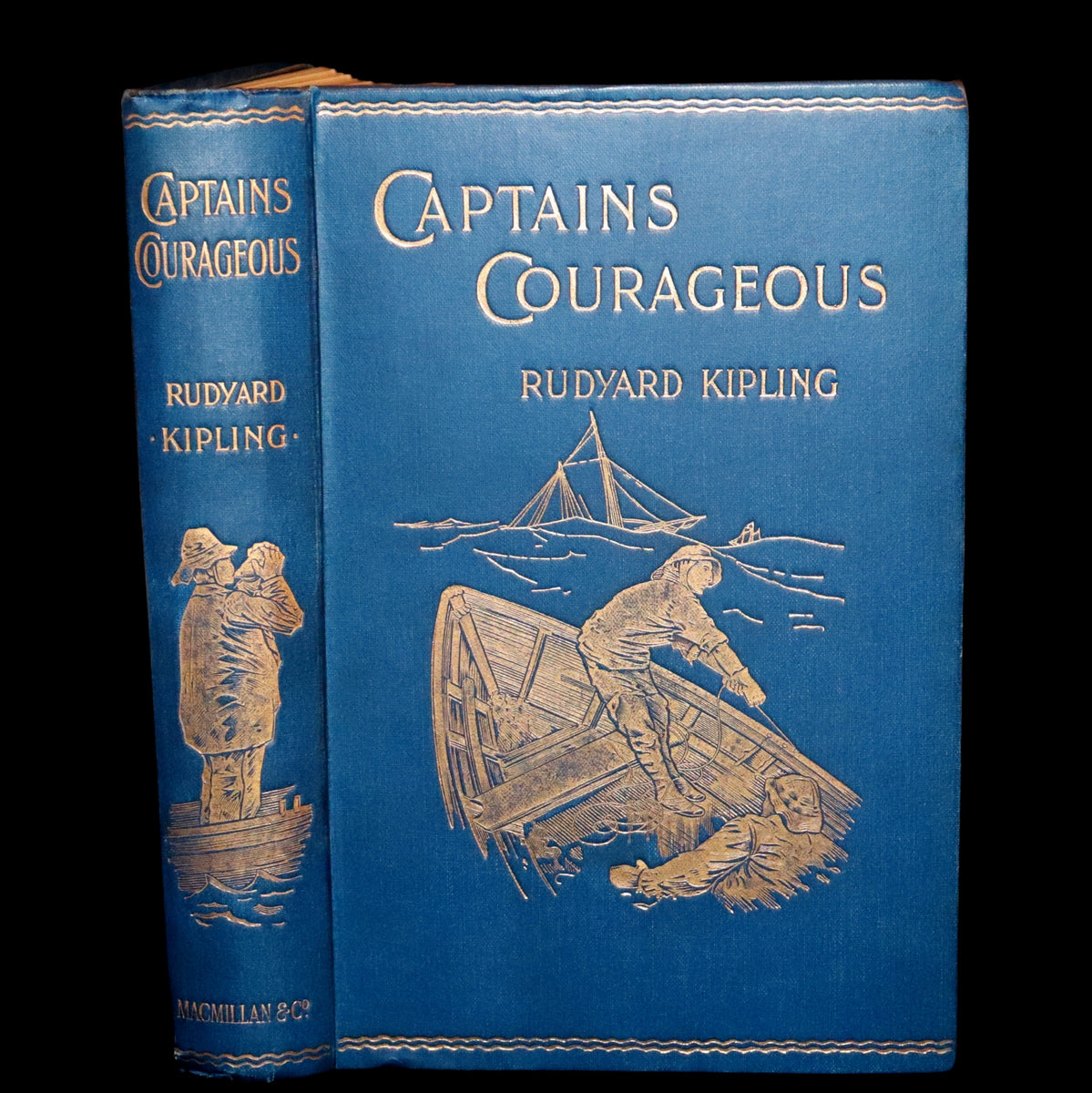 1897 Rare First Edition - CAPTAINS COURAGEOUS. A Story of the Grand Ba – MFLIBRA - Antique Books