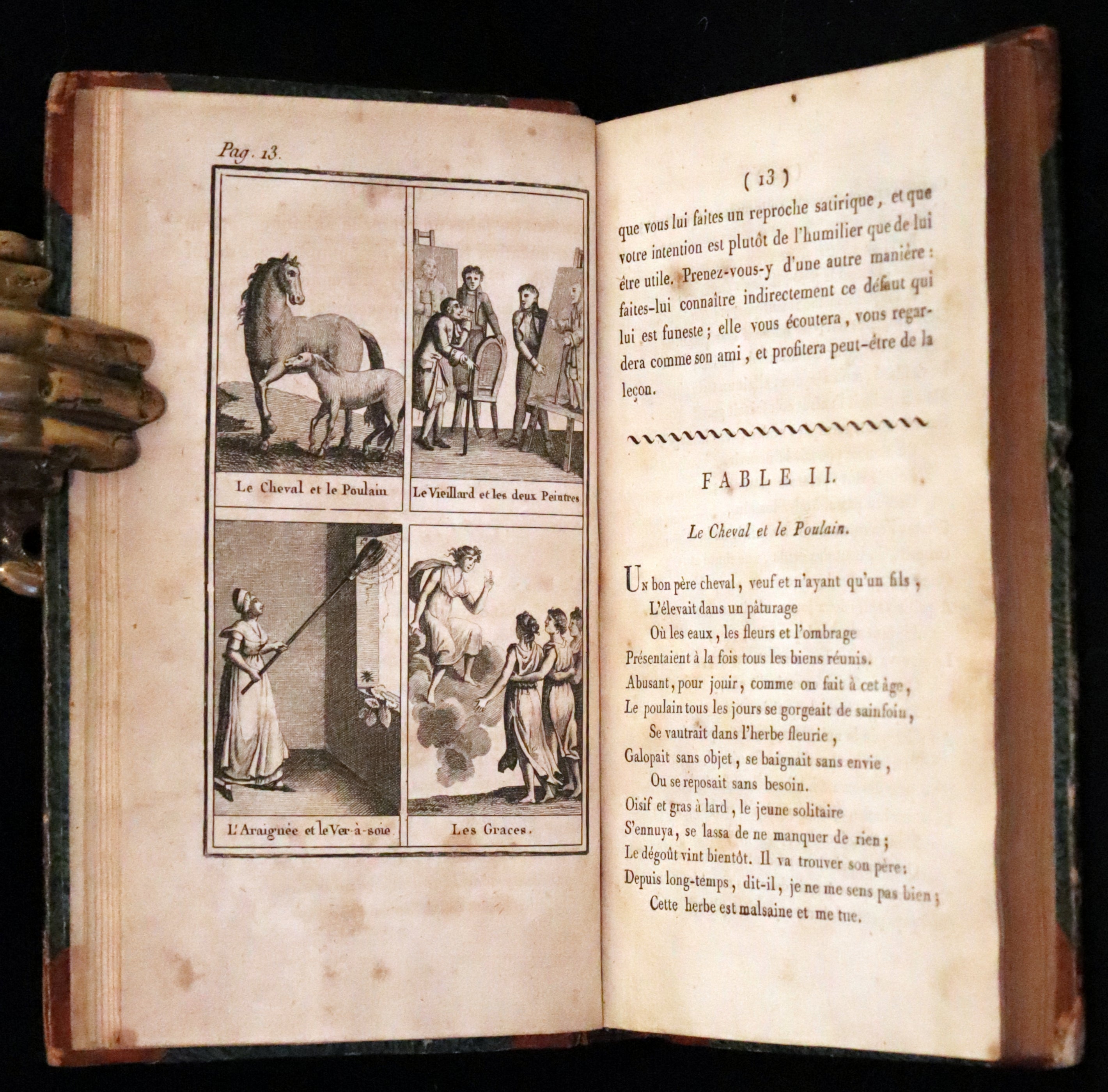 1805 Rare French Book - Illustrated Fables & Mythology - Le Fablier du ...