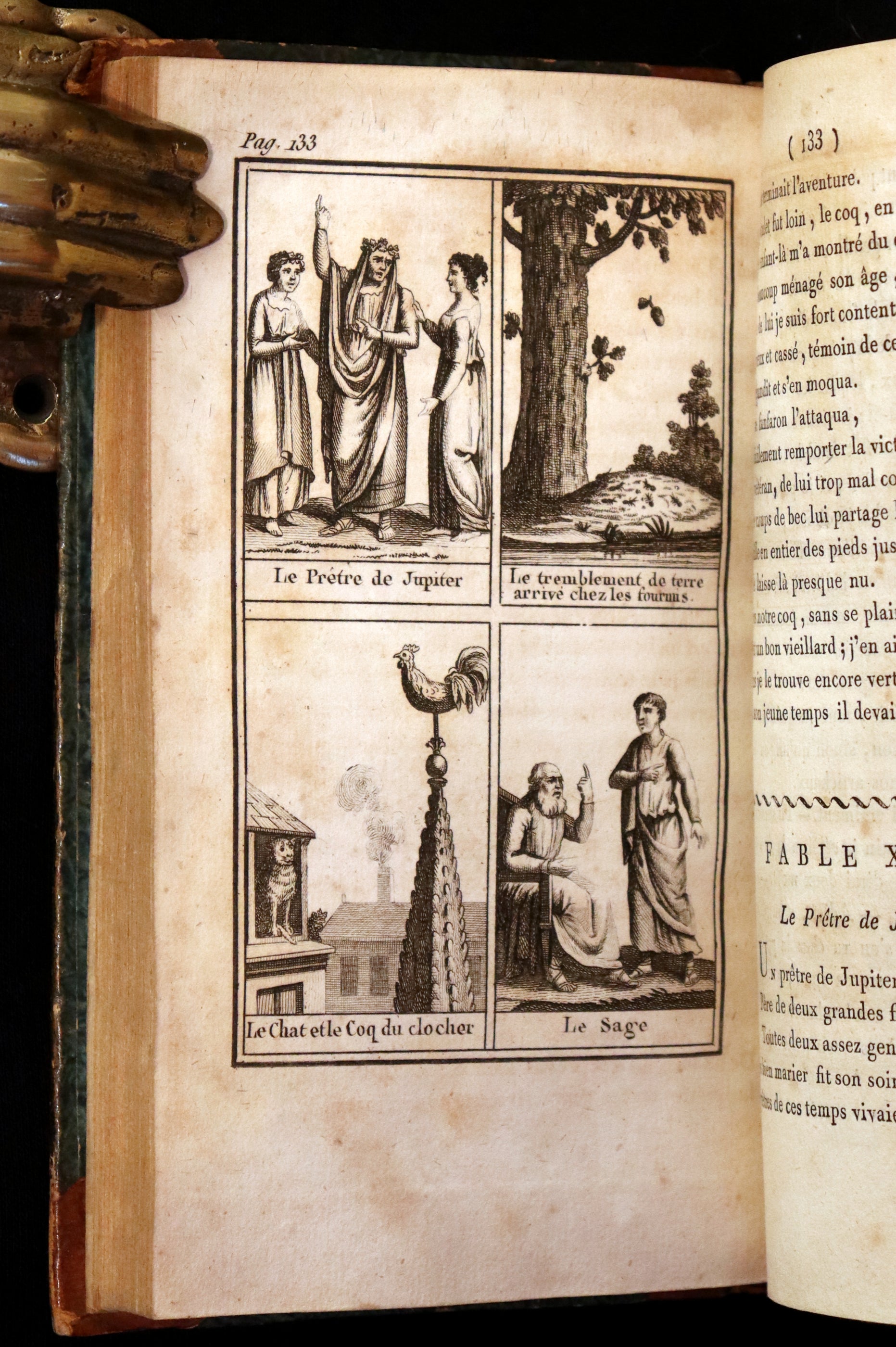 1805 Rare French Book - Illustrated Fables & Mythology - Le Fablier du ...