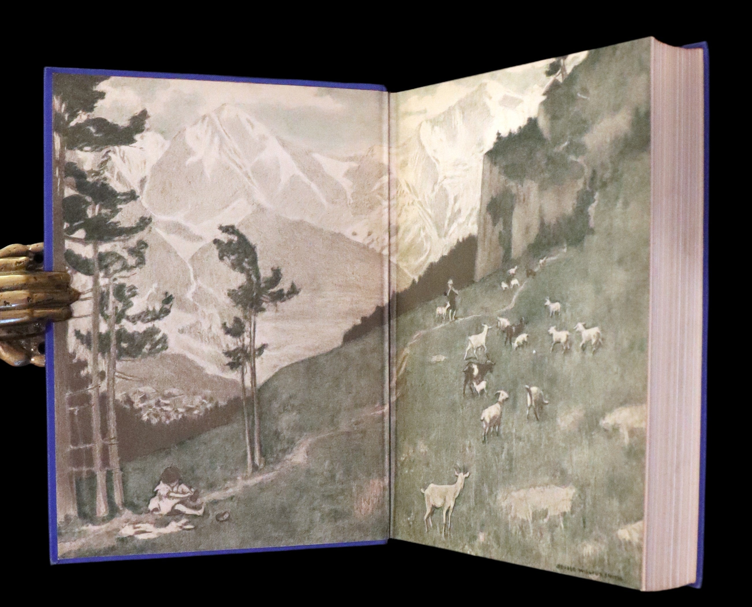 1922 Rare Book - HEIDI by Johanna Spyri illustrated in color by Jessie ...
