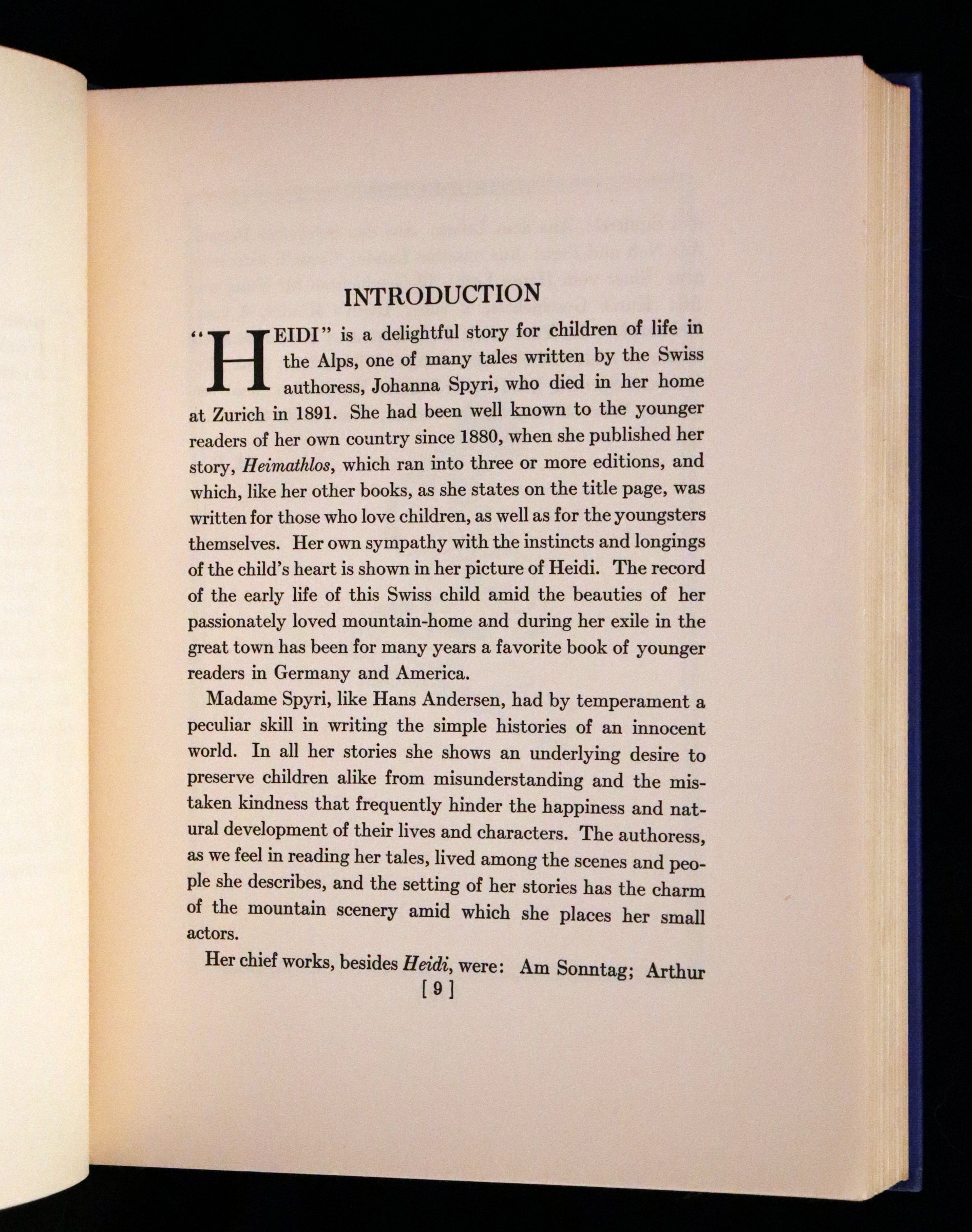 1922 Rare Book - HEIDI by Johanna Spyri illustrated in color by Jessie ...
