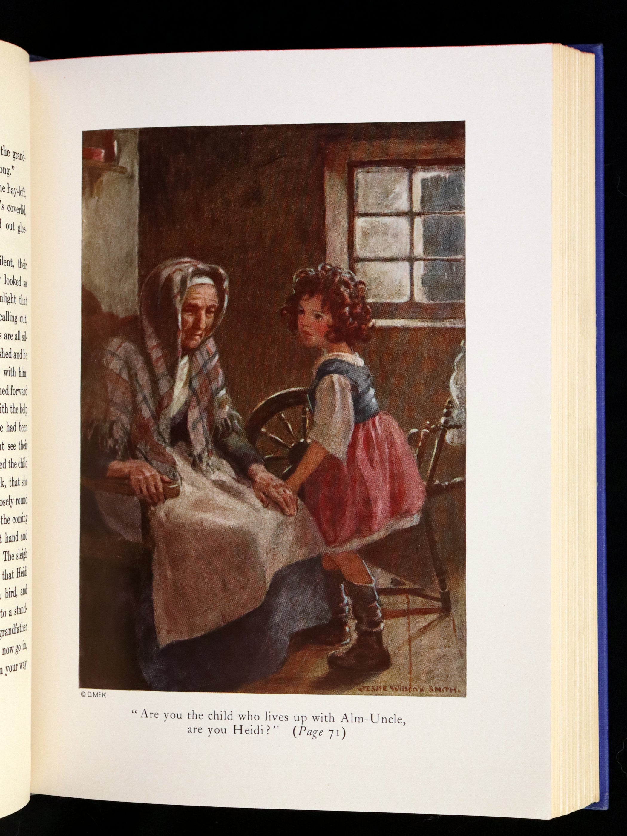 1922 Rare Book - HEIDI by Johanna Spyri illustrated in color by Jessie ...