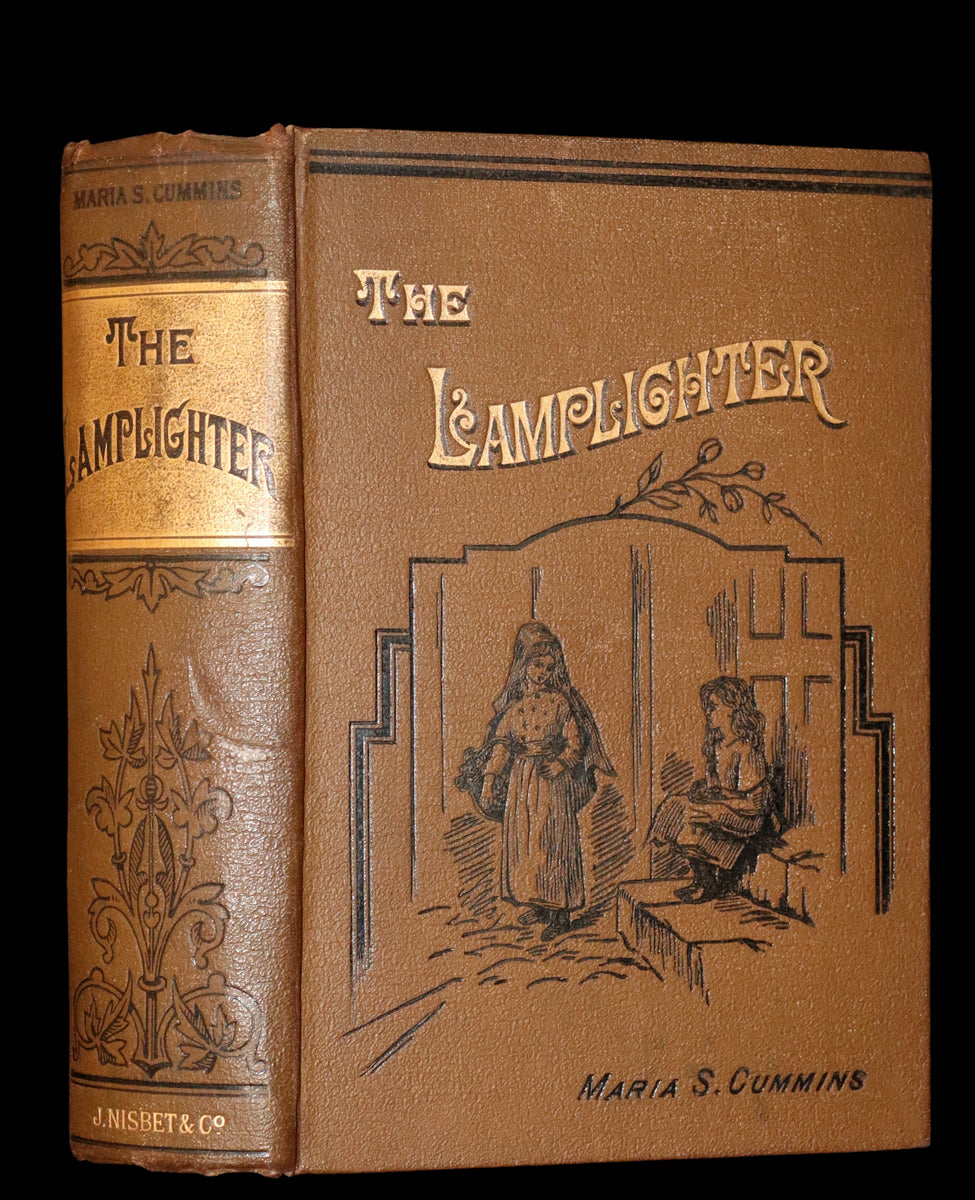 1860 Rare Victorian Book - The LAMPLIGHTER by Maria Susanna Cummins. I ...