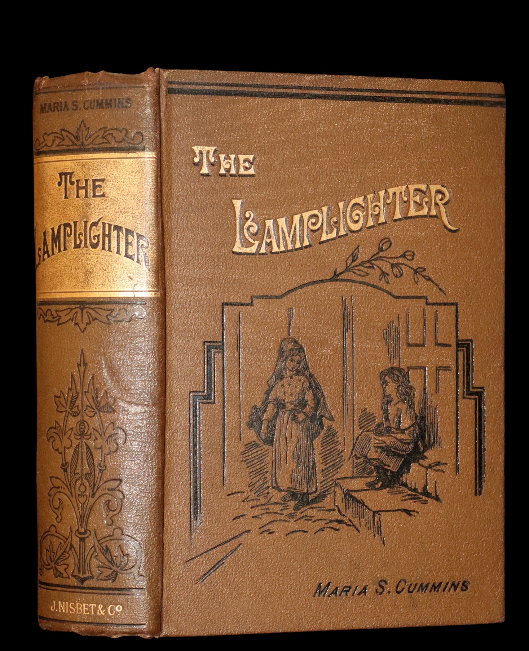 1860 Rare Victorian Book - The LAMPLIGHTER by Maria Susanna Cummins ...