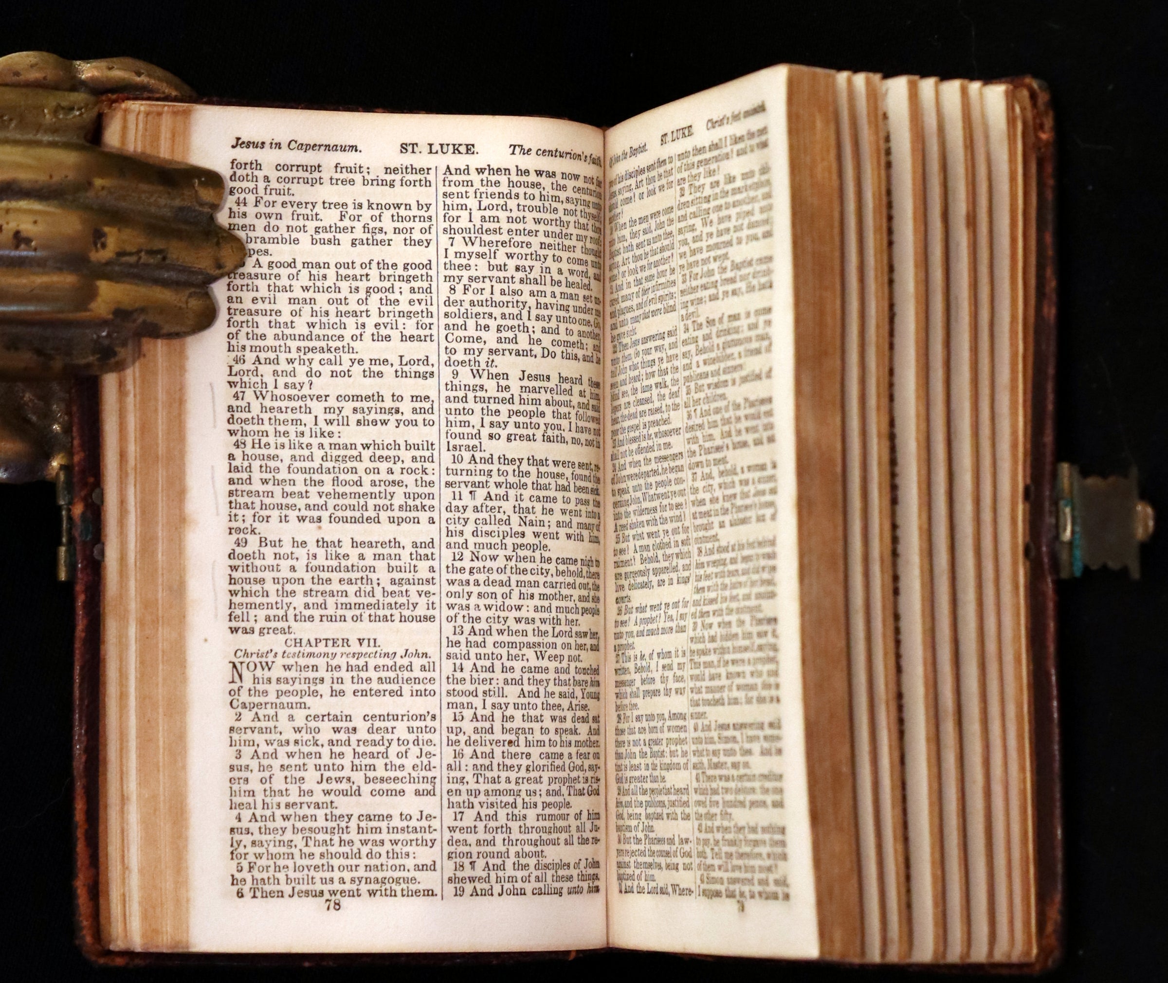 1858 Rare small Bible with Clasp - The New Testament Of Our Lord And S ...