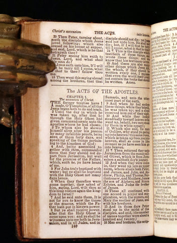 1858 Rare small Bible with Clasp - The New Testament Of Our Lord And S ...