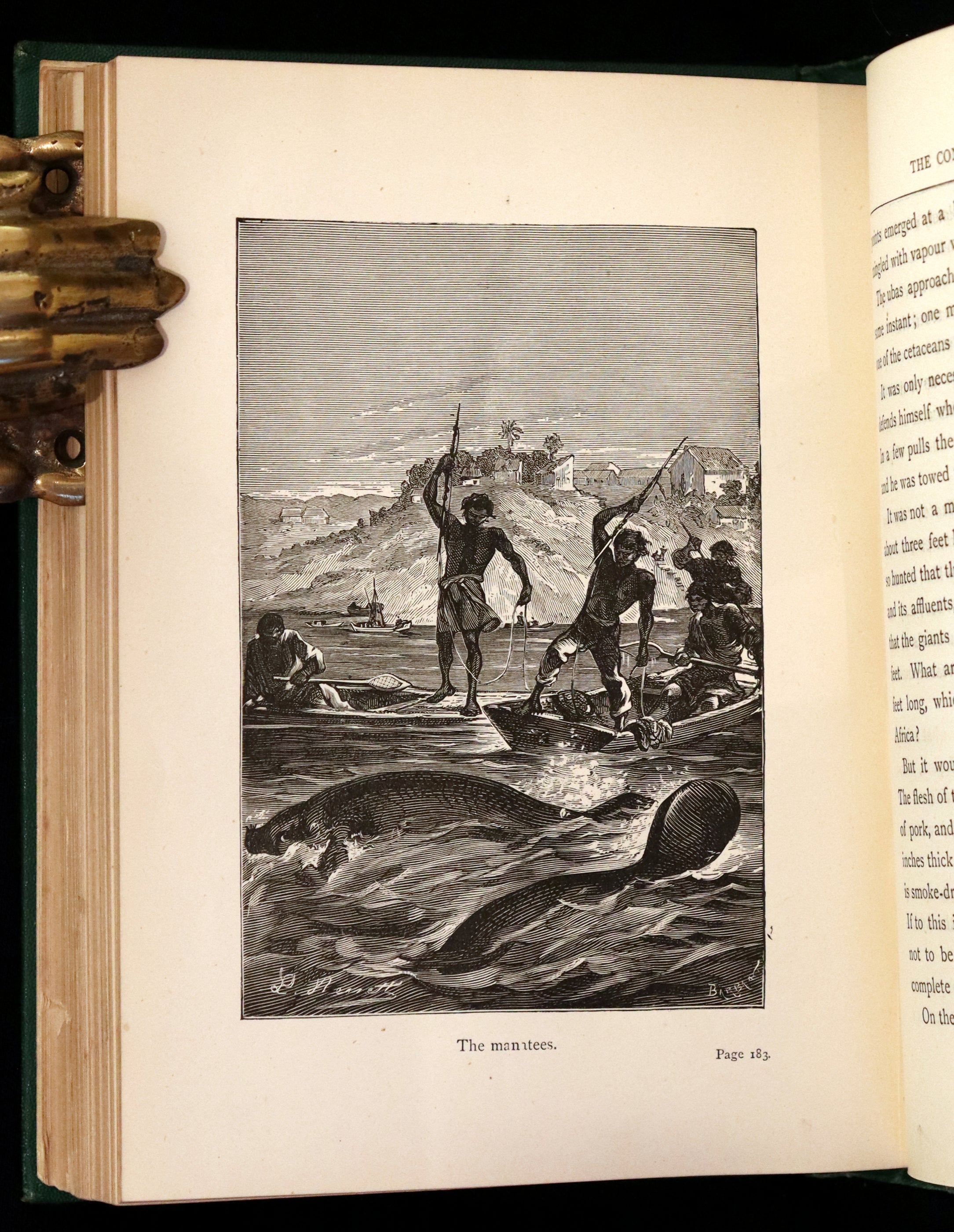 1885 Rare Complete set - Jules Verne The Giant Raft I & II. Eight ...
