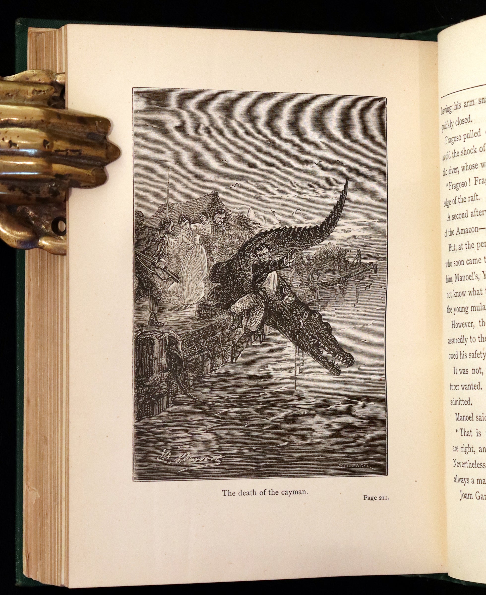 1885 Rare Complete set - Jules Verne The Giant Raft I & II. Eight ...