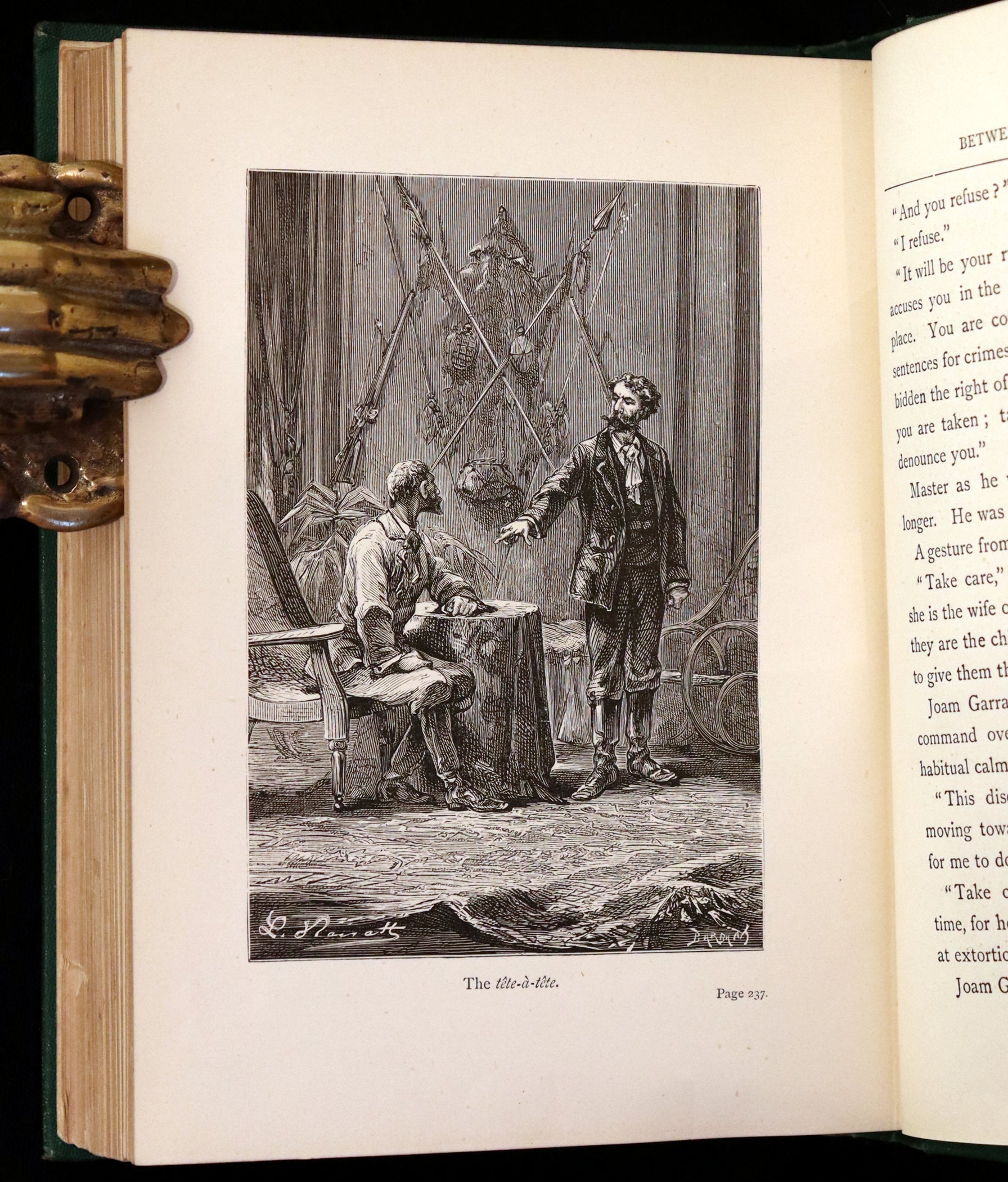 1885 Rare Complete set - Jules Verne The Giant Raft I & II. Eight ...