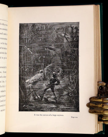 1885 Rare Complete set - Jules Verne The Giant Raft I & II. Eight ...