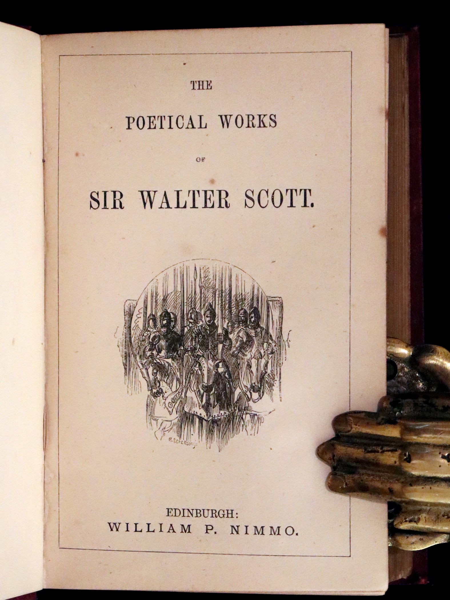 1861 Rare First Edition illustrated by Keeley Halswelle ~ The Poetical ...