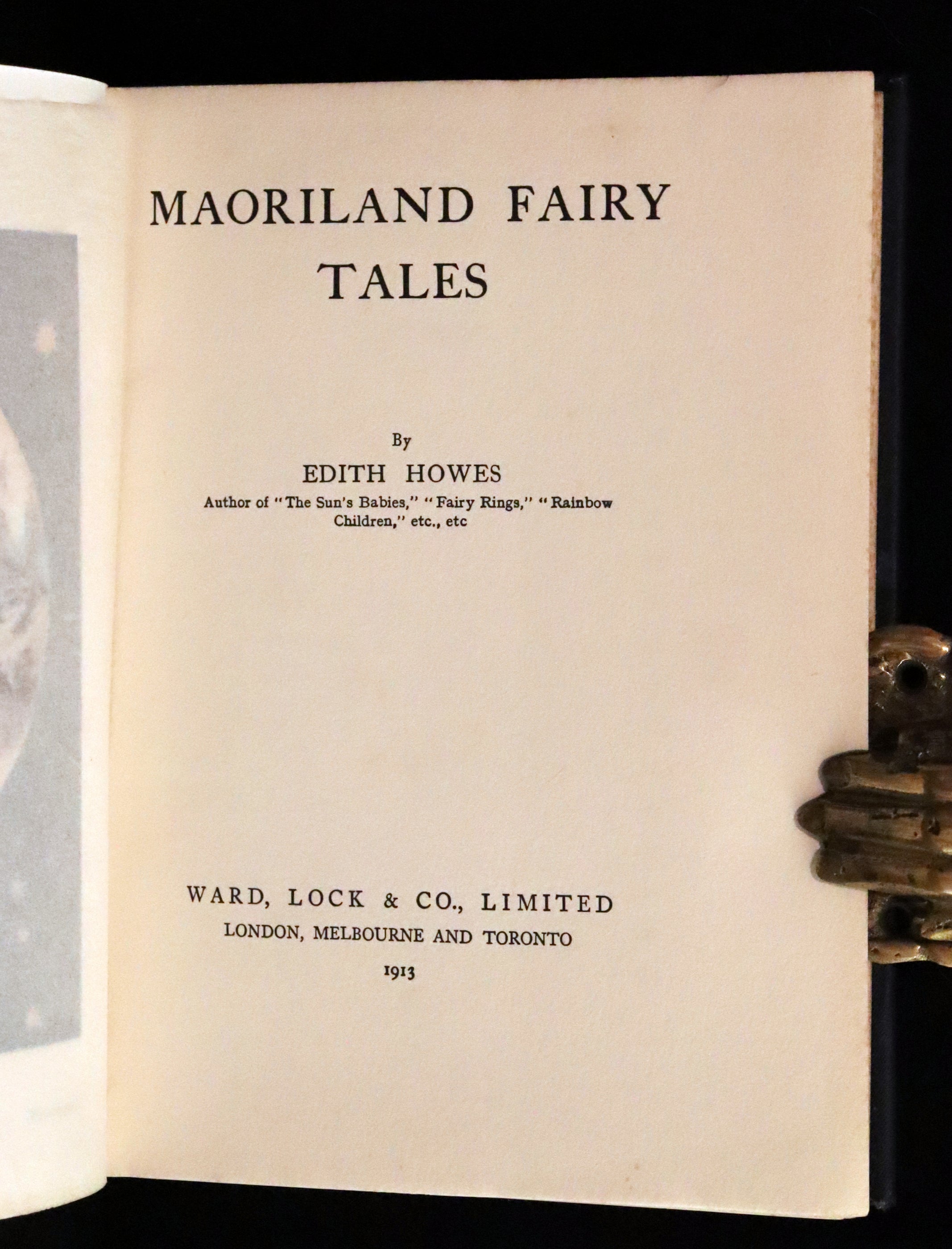 1913 Rare First Edition - MAORILAND FAIRY TALES by Edith Howes - New ...