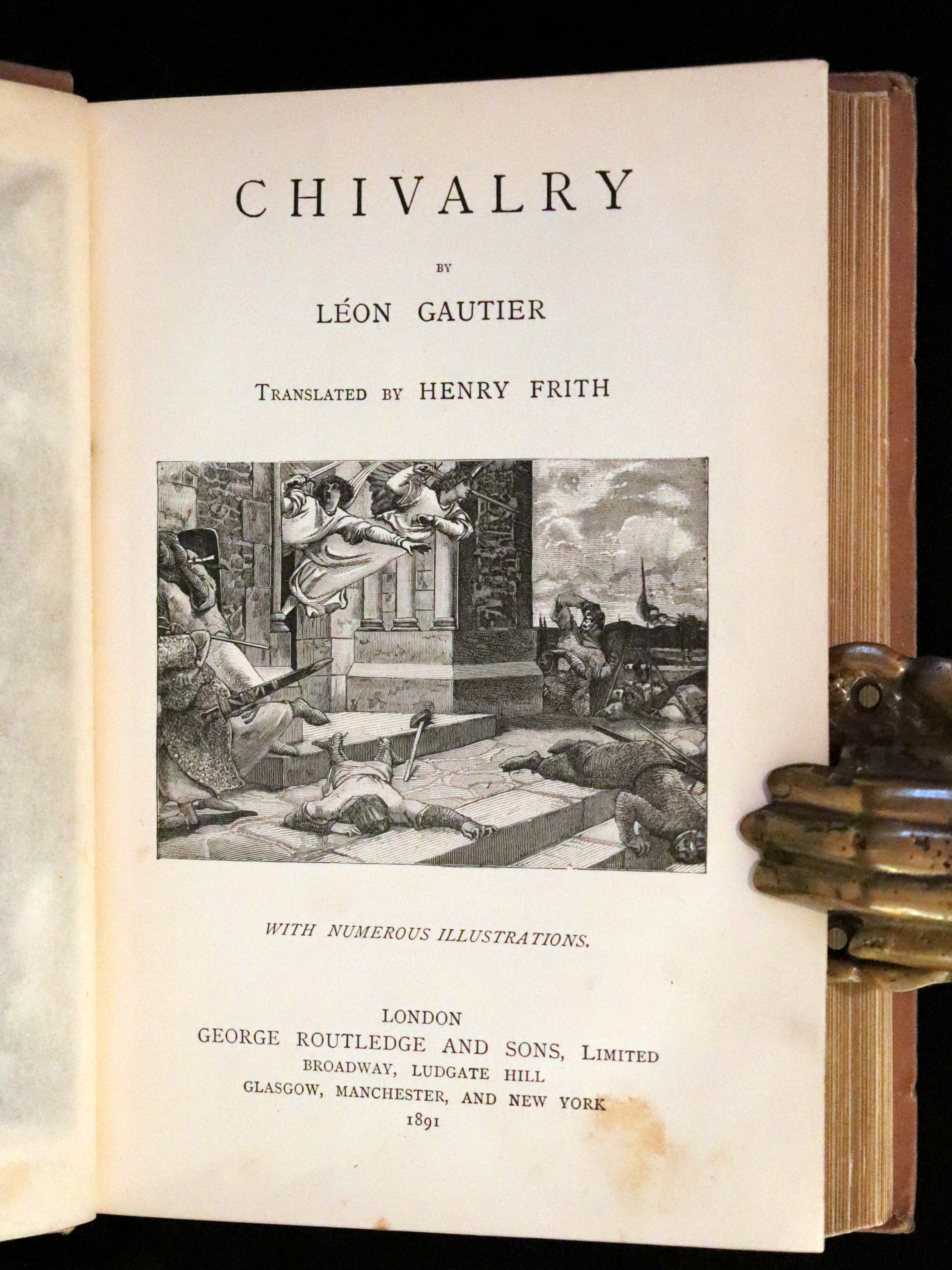 1891 Scarce First Edition - Chivalry by Leon Gautier. Illustrated. by ...