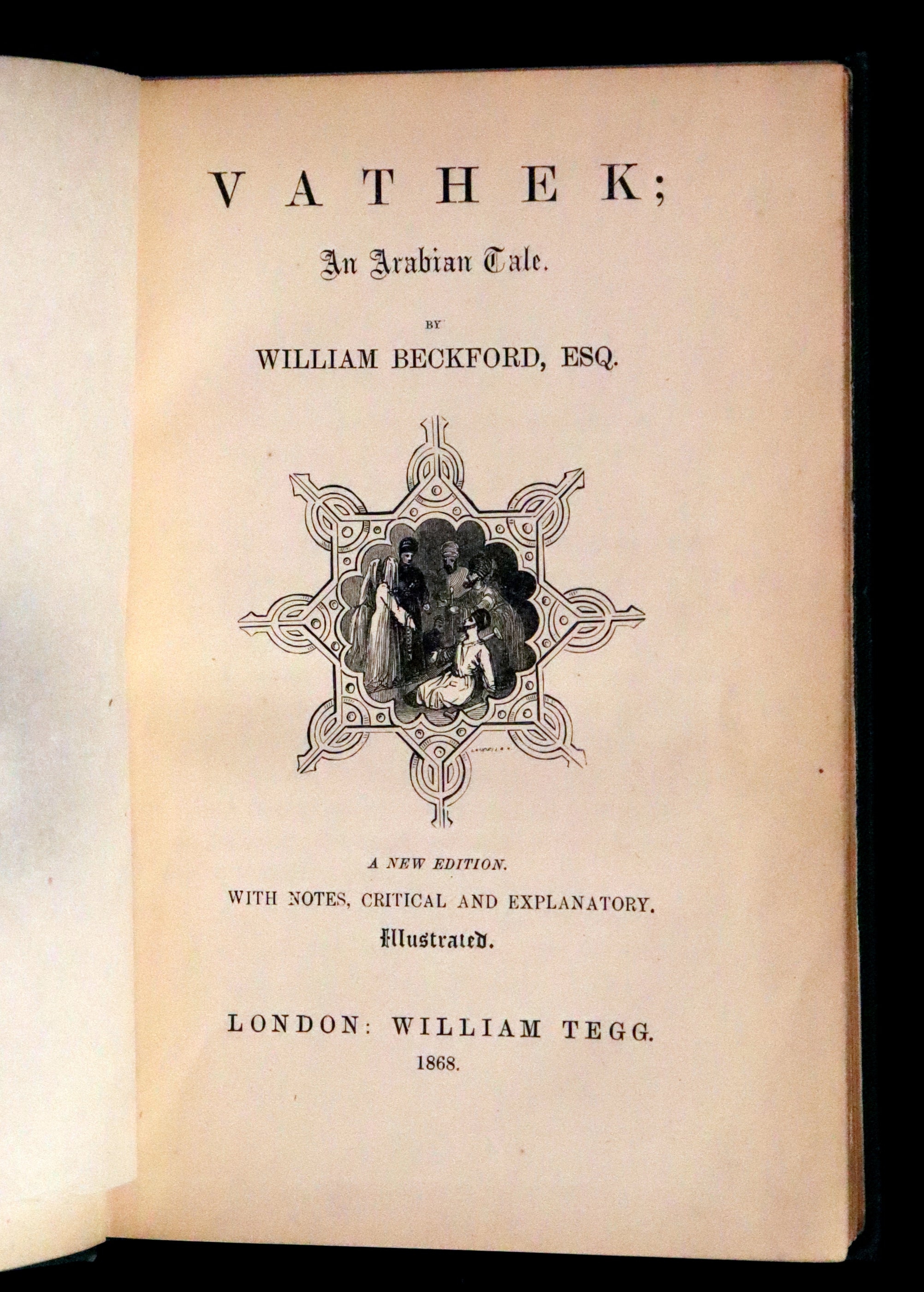 1868 Rare Gothic Book - Vathek, an Arabian Tale by William Thomas ...