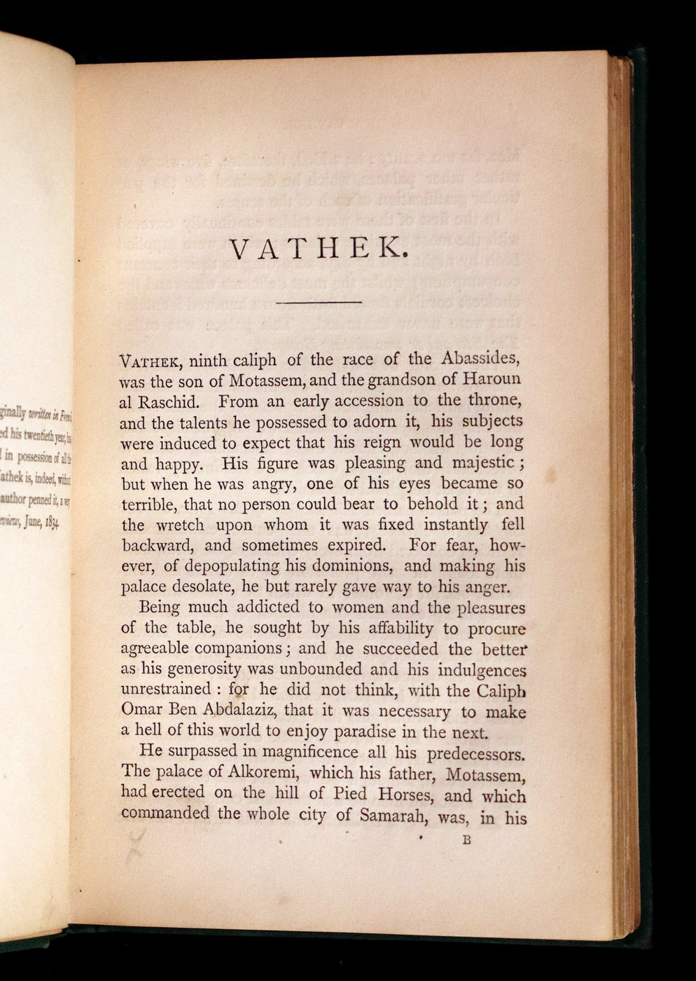 1868 Rare Gothic Book - Vathek, an Arabian Tale by William Thomas ...