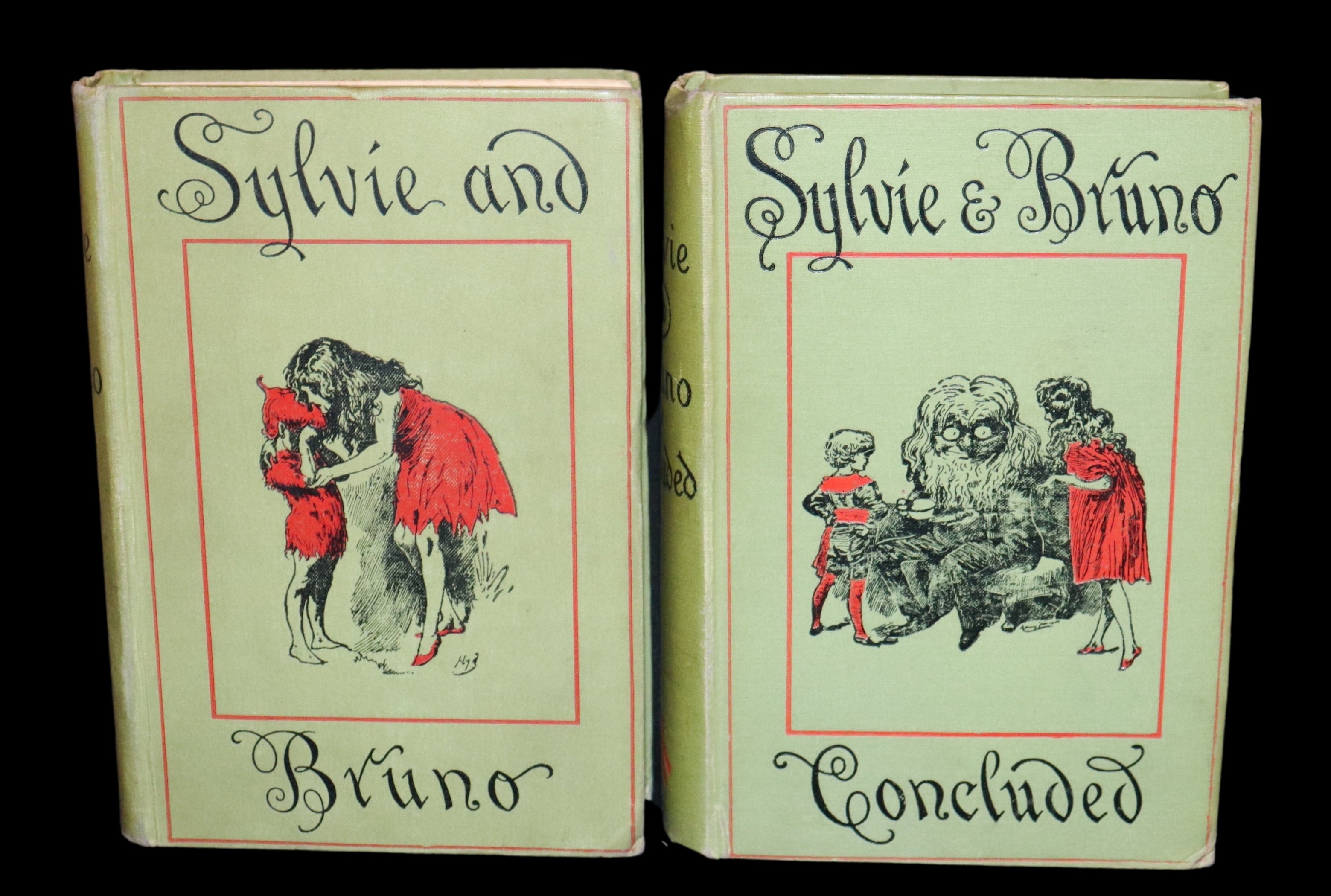 1899 Rare Victorian Bookset - Sylvie and Bruno by Lewis Carroll, autho ...