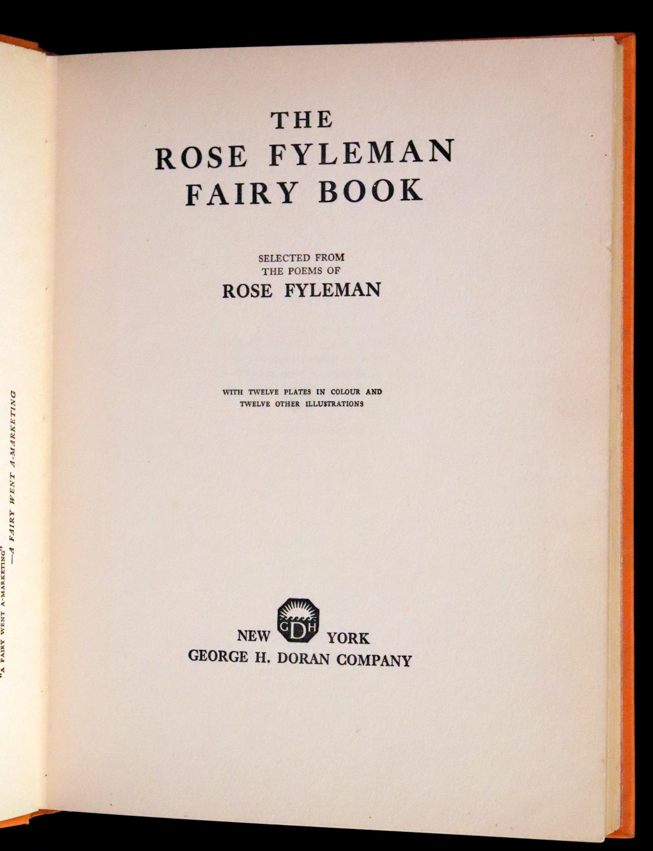 1923 Rare First Edition - The Rose Fyleman Fairy Book Illustrated by H ...