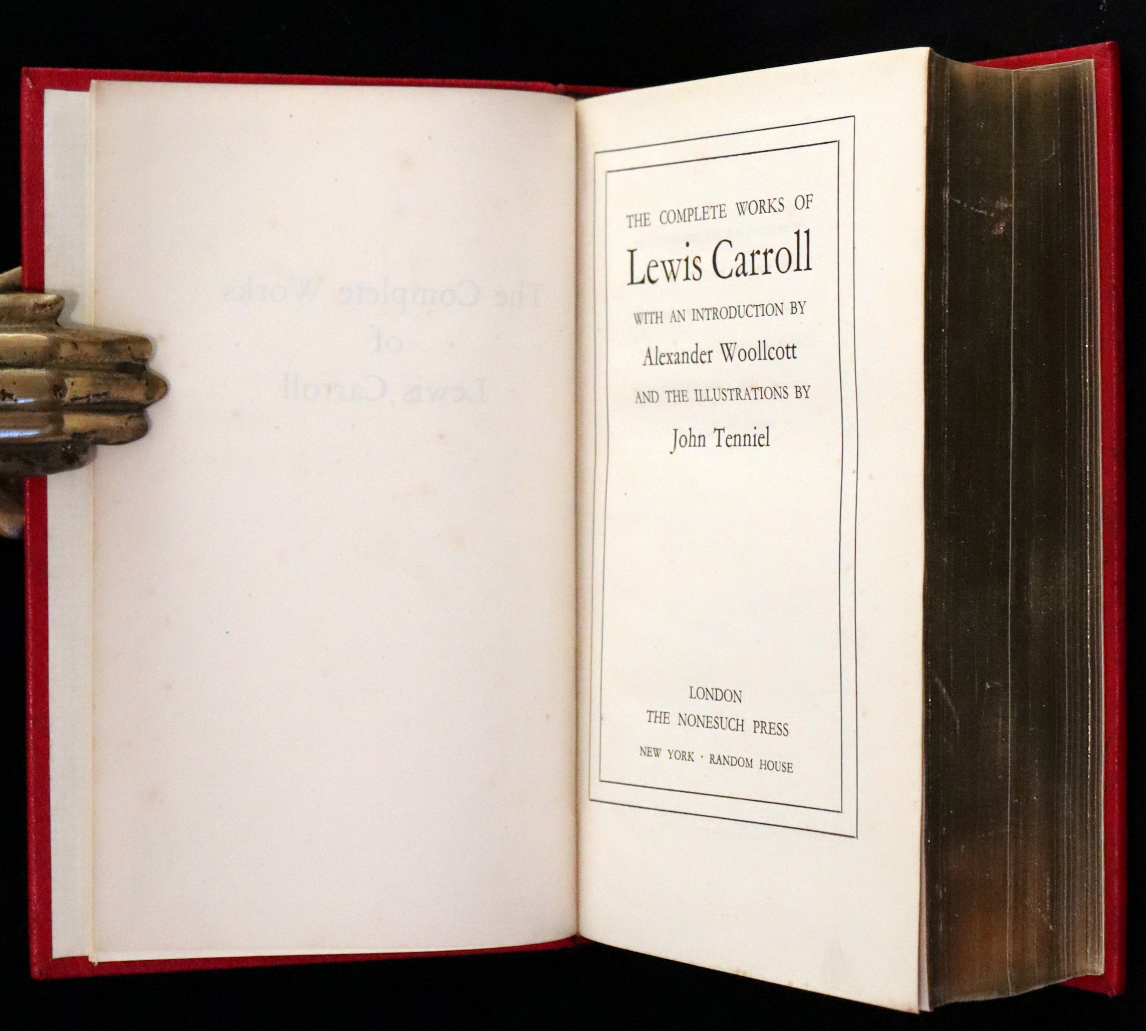 1939 Rare 1stED - Complete Works of Lewis Carroll including Alice's ...