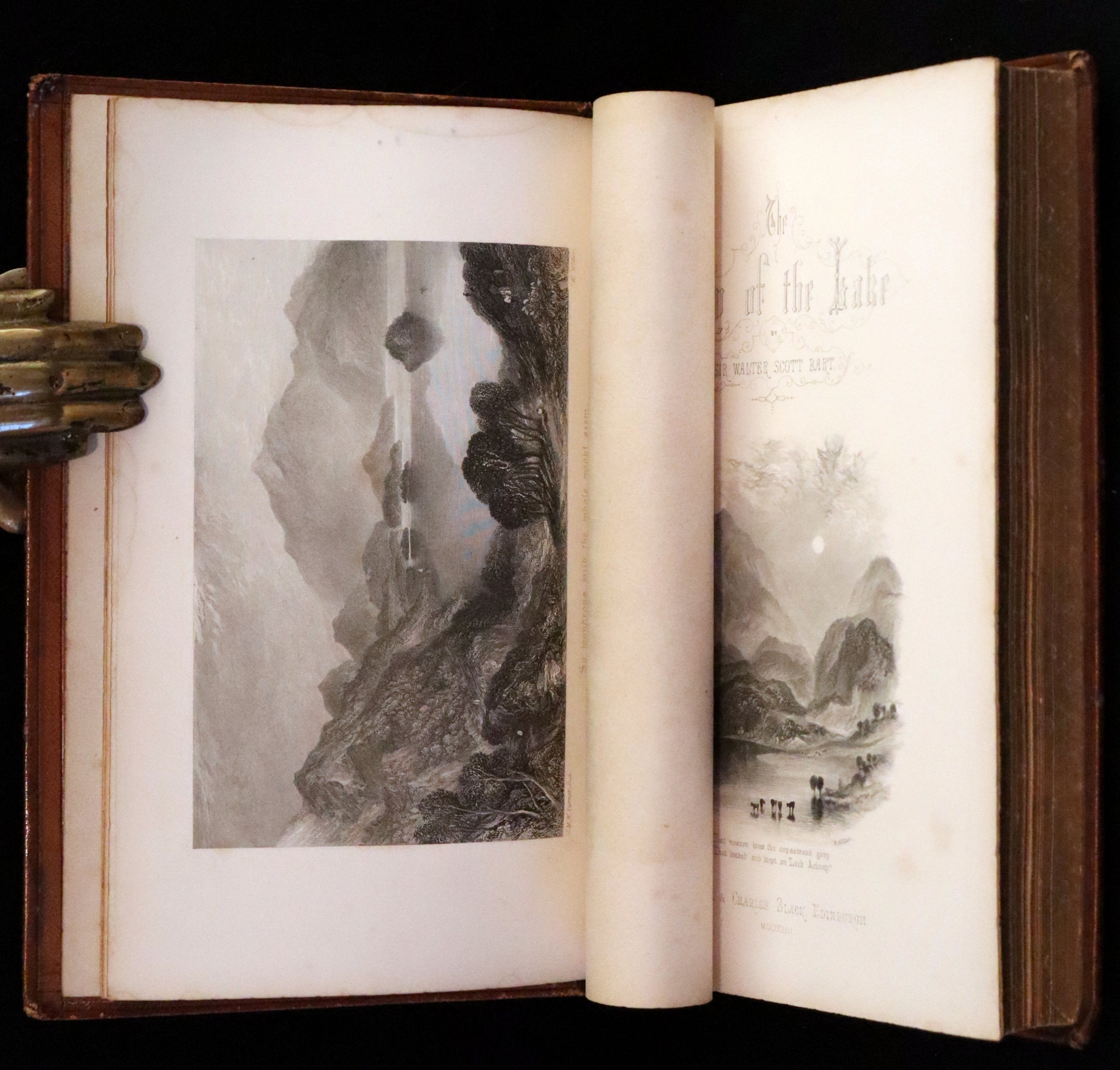 1853 Rare Book ~ Lady of the Lake by Sir Walter Scott, Illustrated by ...