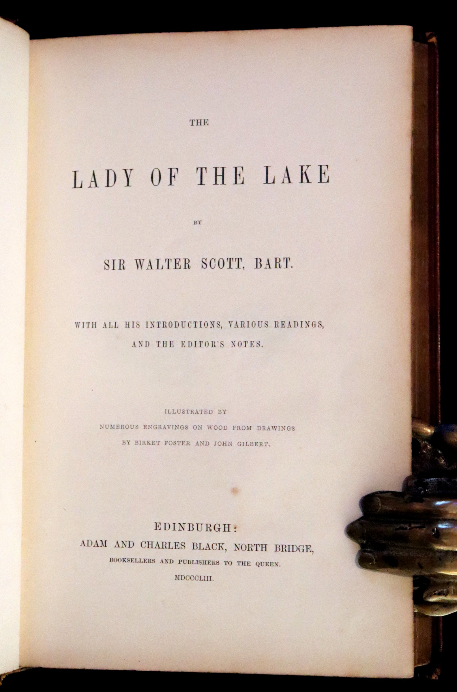 1853 Rare Book ~ Lady of the Lake by Sir Walter Scott, Illustrated by ...