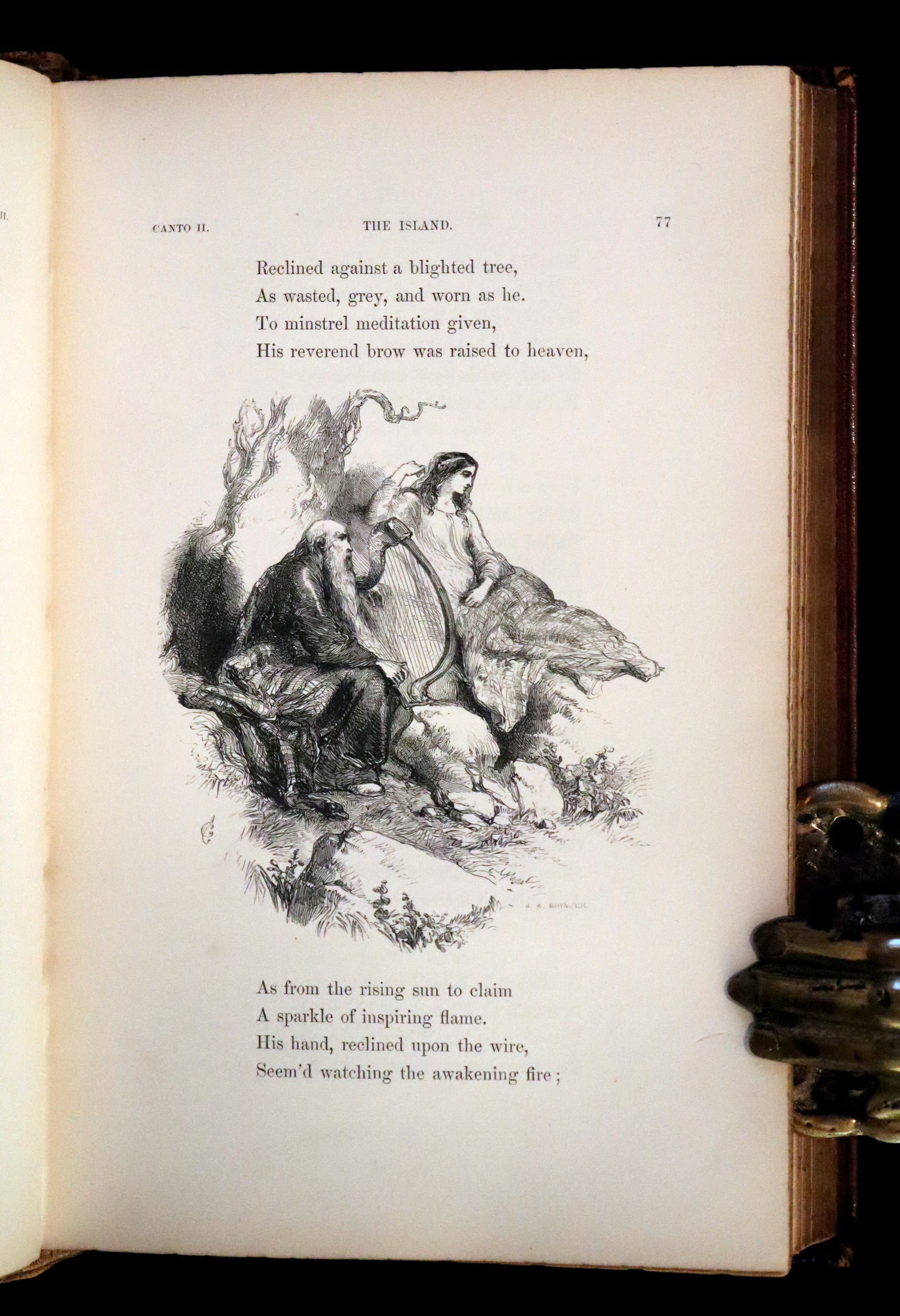 1853 Rare Book ~ Lady of the Lake by Sir Walter Scott, Illustrated by ...
