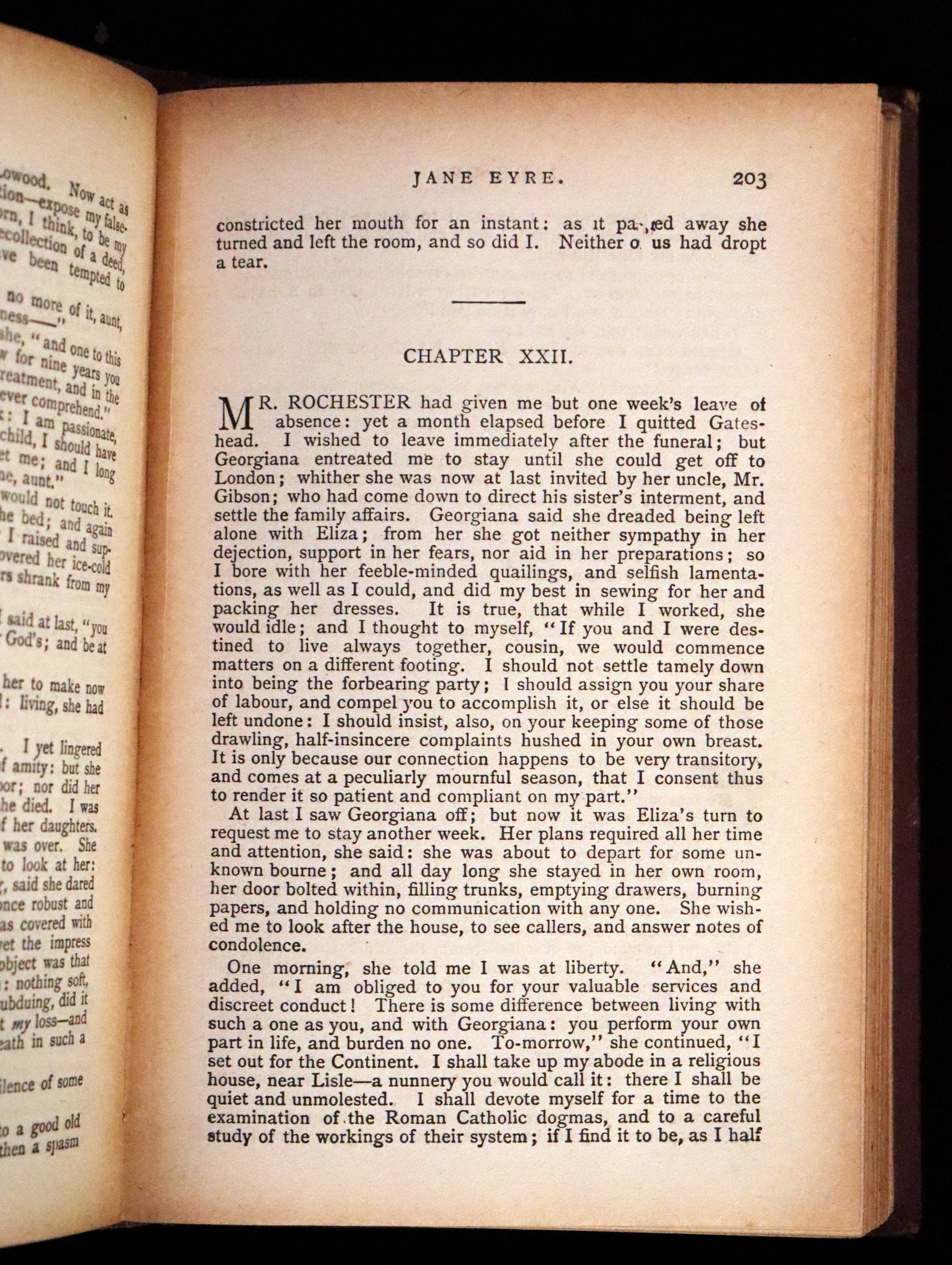 1890 Rare Victorian Book - Jane Eyre. An Autobiography by Currer Bell ...