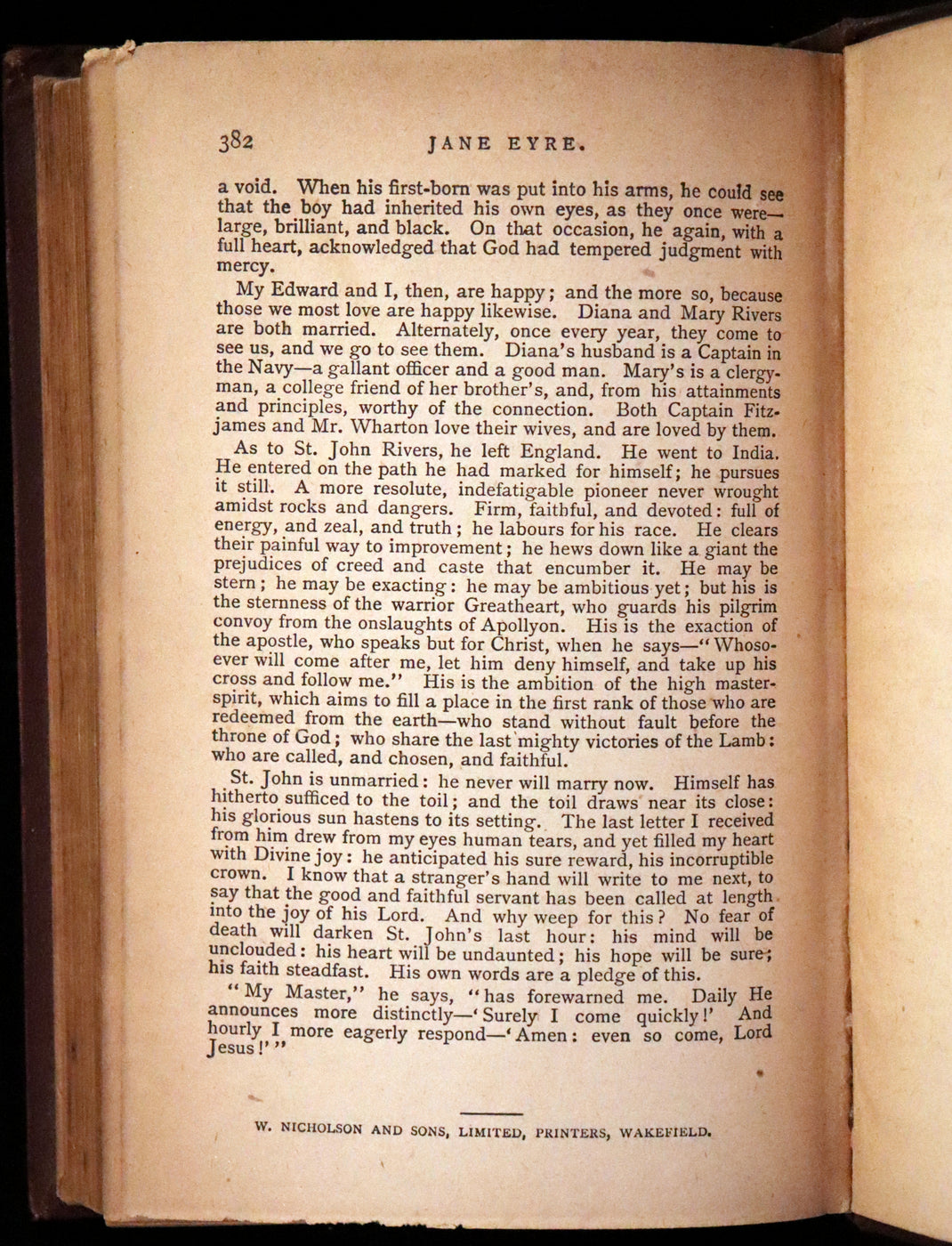 1890 Rare Victorian Book - Jane Eyre. An Autobiography by Currer Bell ...