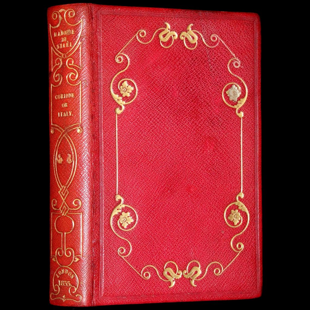1833 Rare One volume First Edition - Corinne or Italy by Mme de Stael ...