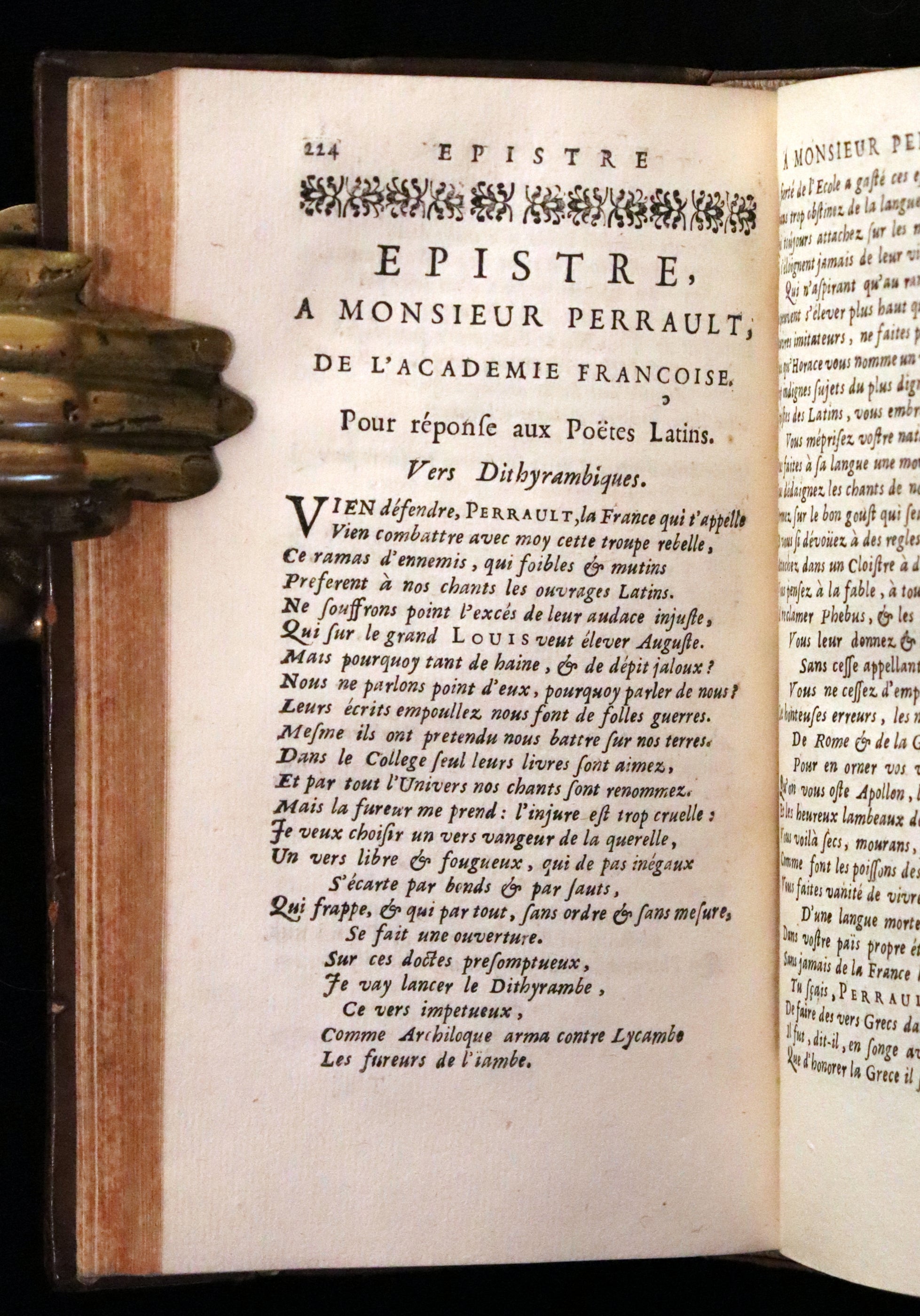 1698 Rare Latin Book ~ Poems of Jean-Baptiste de Santeul - Joannis Bap ...