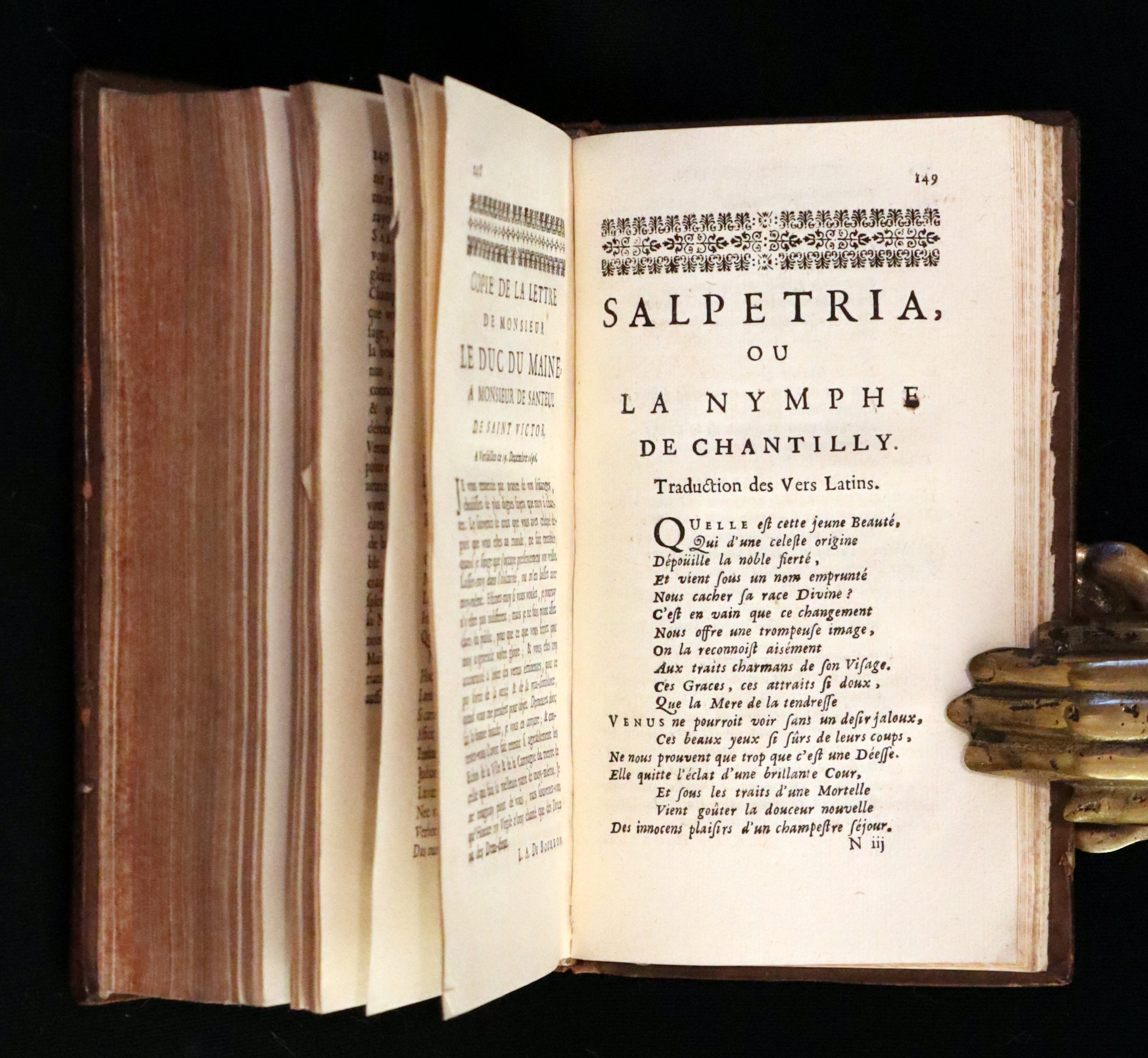 1698 Rare Latin Book ~ Poems of Jean-Baptiste de Santeul - Joannis Bap ...