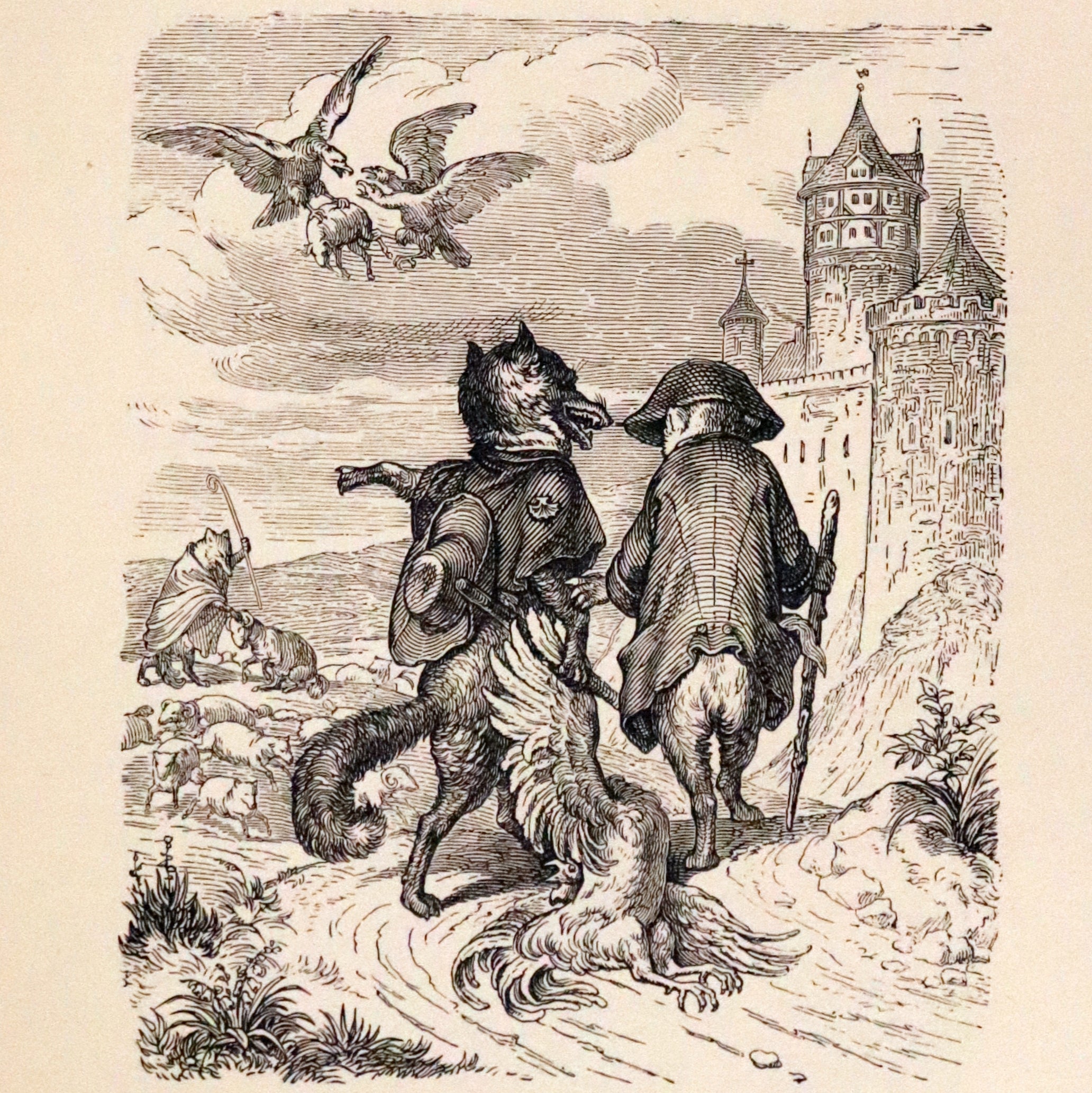 1886 Rare Book - Reynard The Fox, An Old Medieval Story Retold by Mme ...
