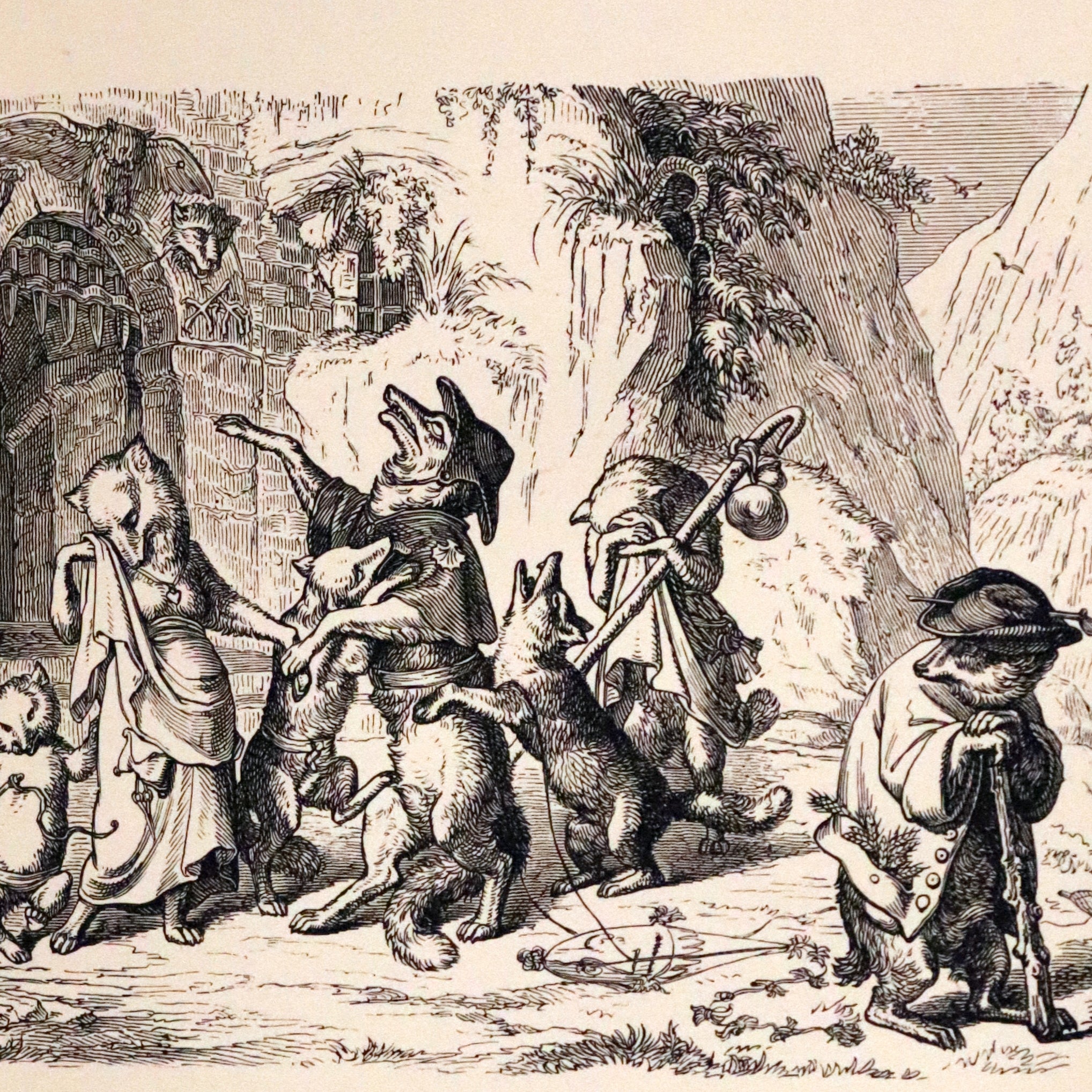 1886 Rare Book - Reynard The Fox, An Old Medieval Story Retold by Mme ...