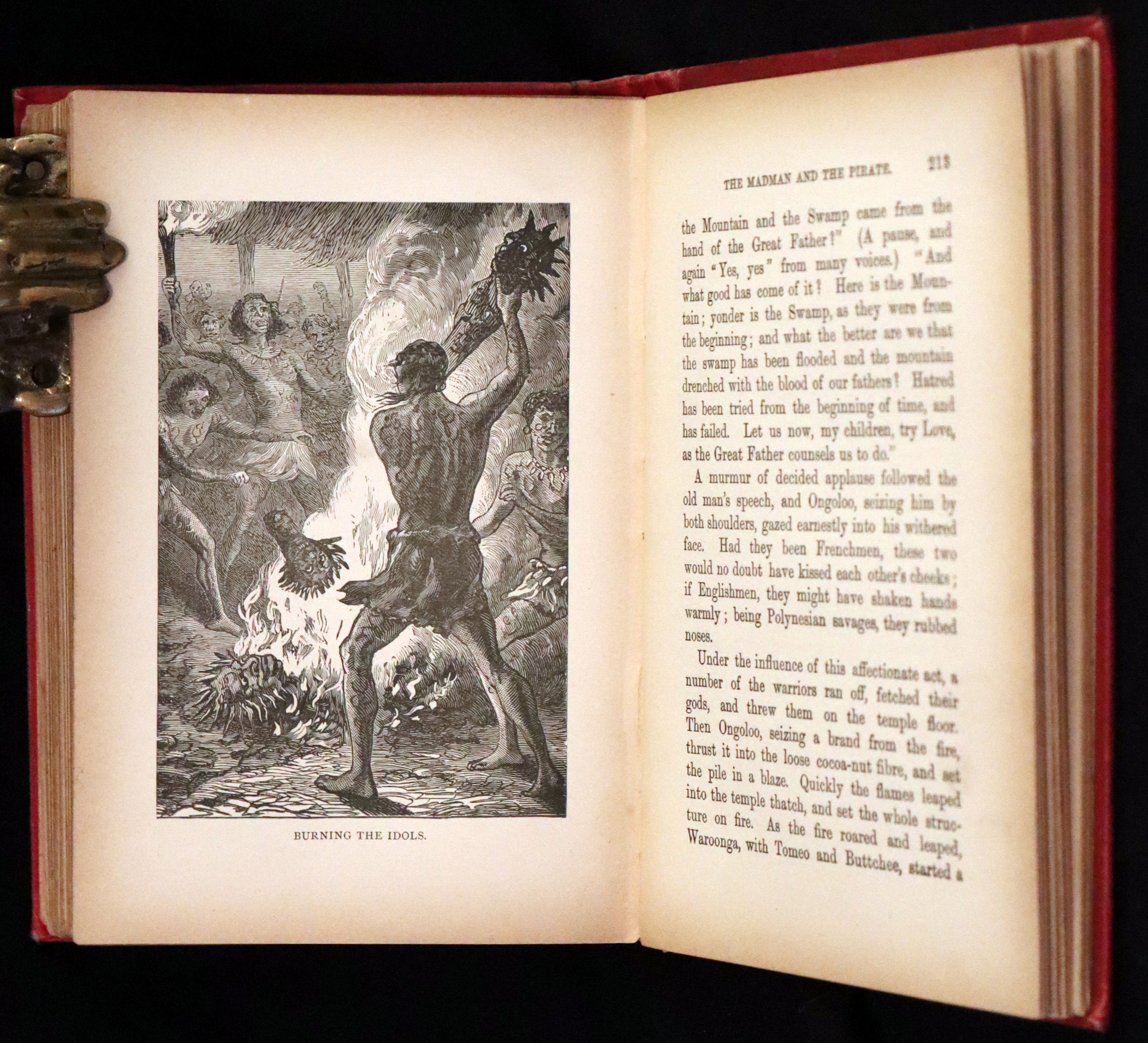 1890 Rare Victorian Book - The Madman and the Pirate by Robert Michael ...