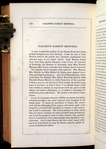 1854 Rare Victorian Book - The Female Poets of Great Britain ...