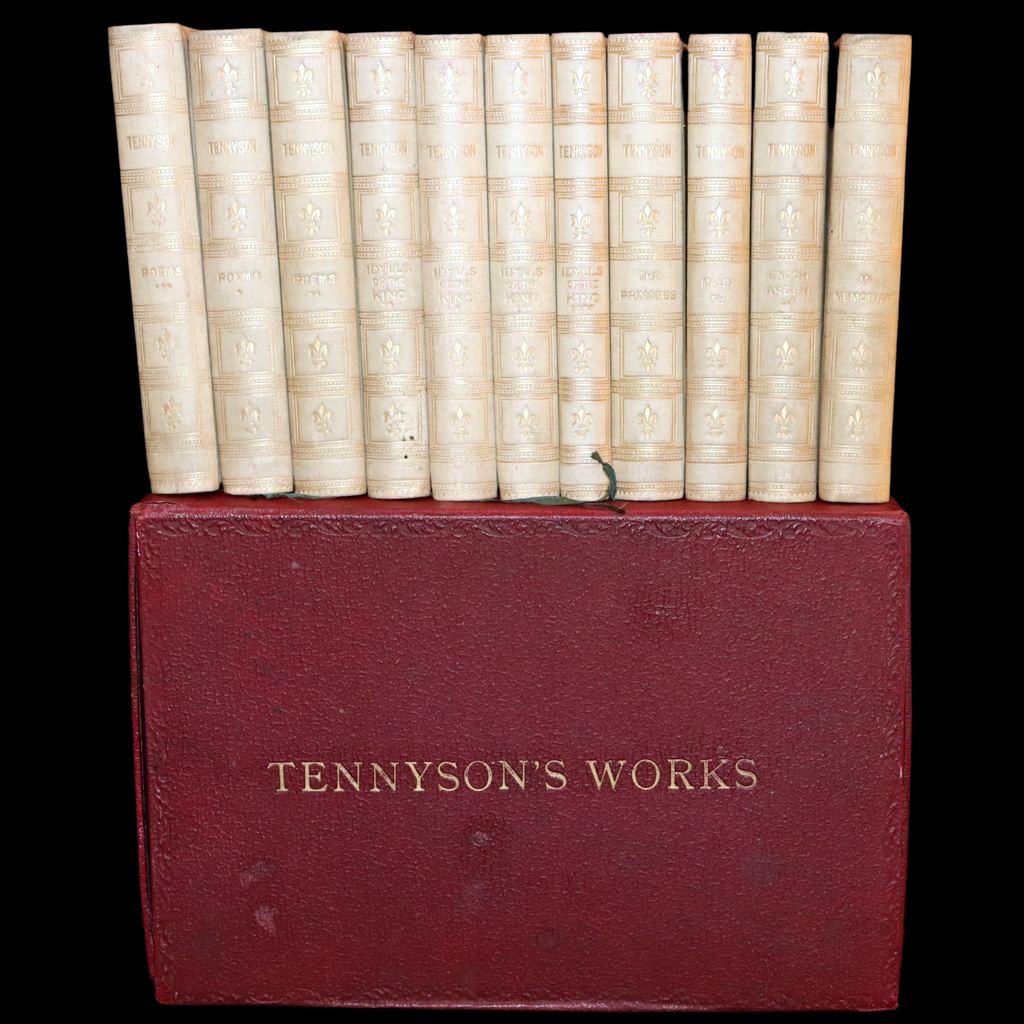 1870 Rare Victorian Edition - Tennyson Poetical Works (11 Volume Box ...
