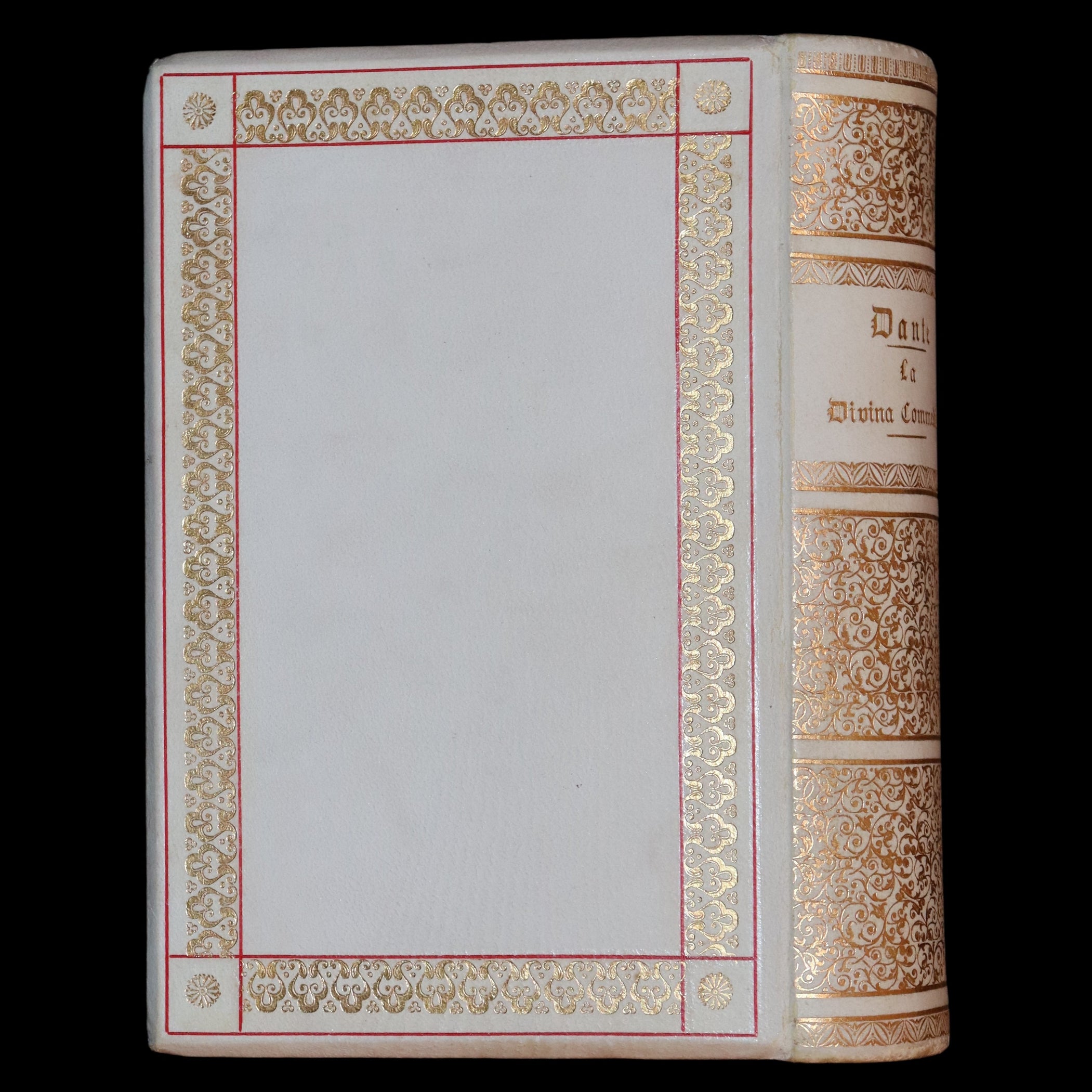 1886 Fine Italian Vellum Book - La Divina Commedia di Dante Alighieri ...