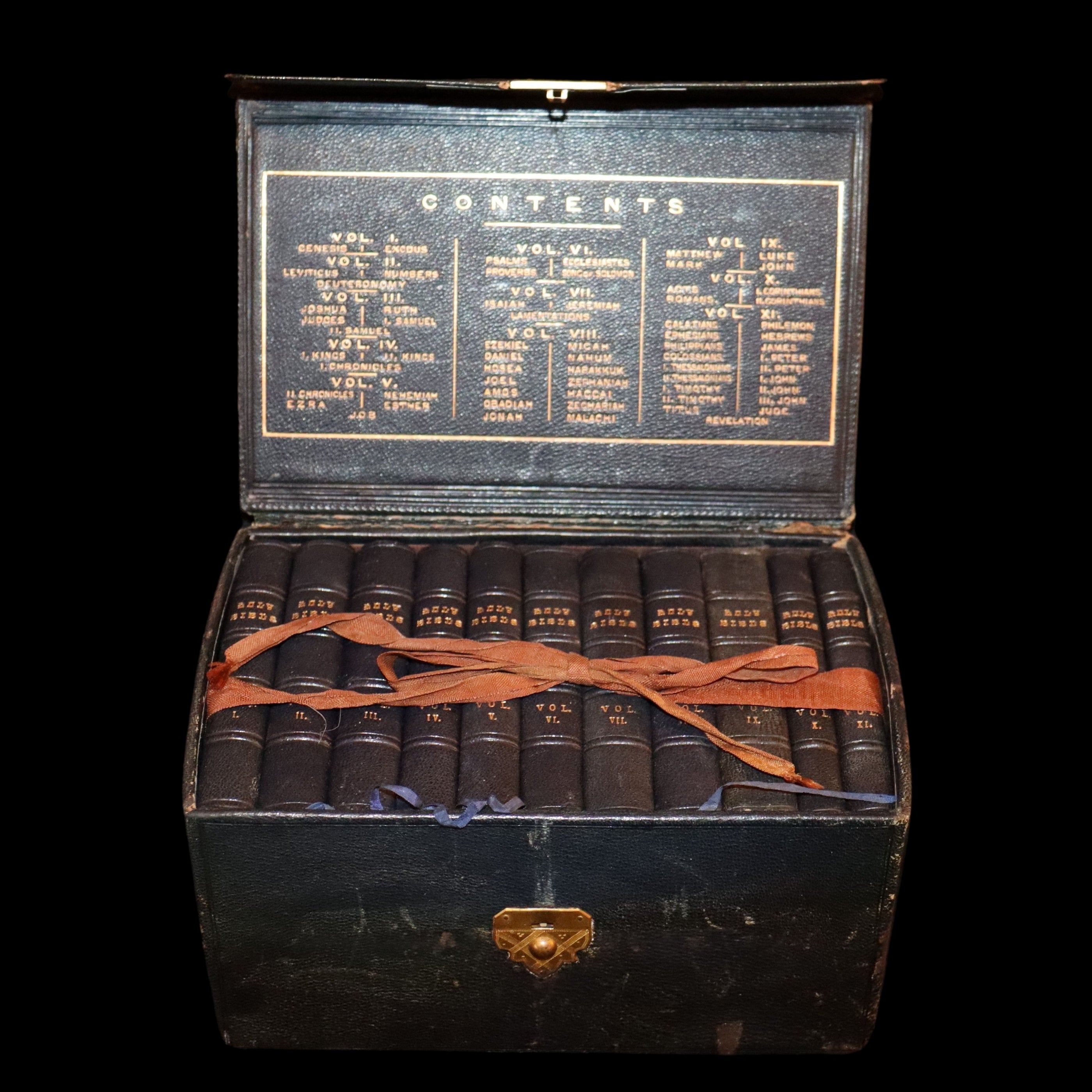 1875 Rare Victorian Edition - Holy Bible (11 Volume Box Set) Old and N ...