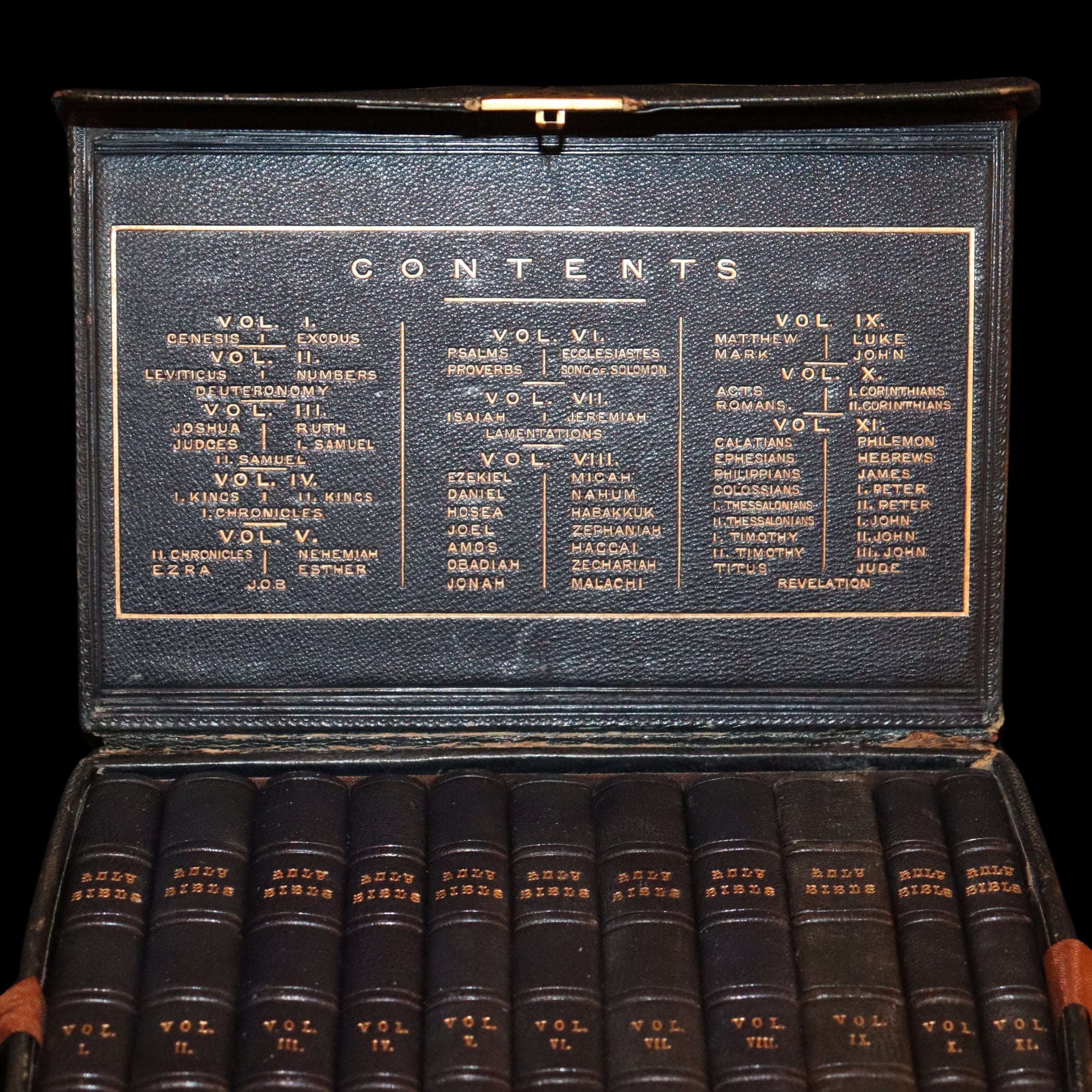 1875 Rare Victorian Edition - Holy Bible (11 Volume Box Set) Old and N ...