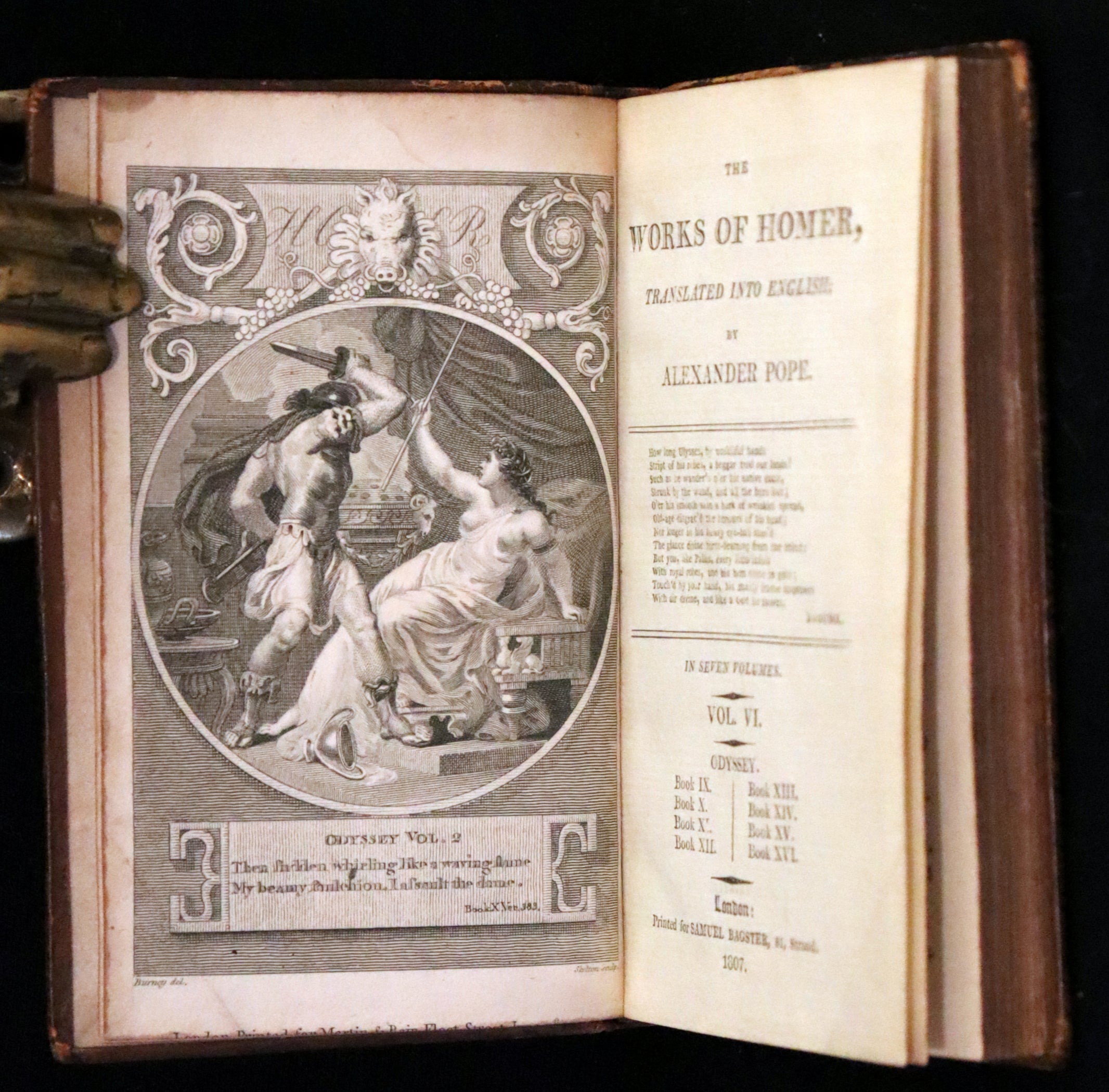 1807 Scarce Complete Book Set - The Odyssey and Iliad by Homer ...