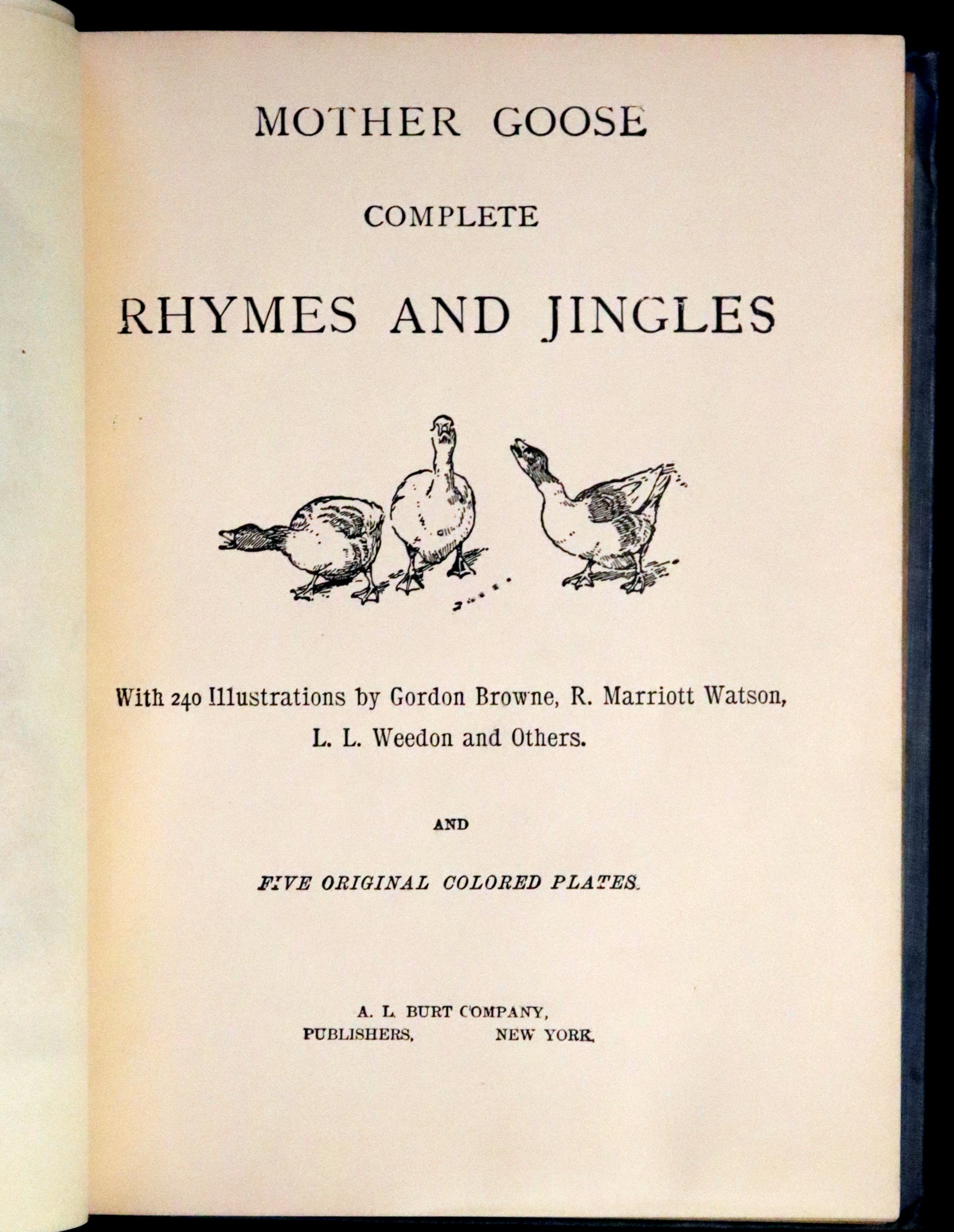 1910 Rare Edition - Mother Goose Complete Rhymes and Jingles ...