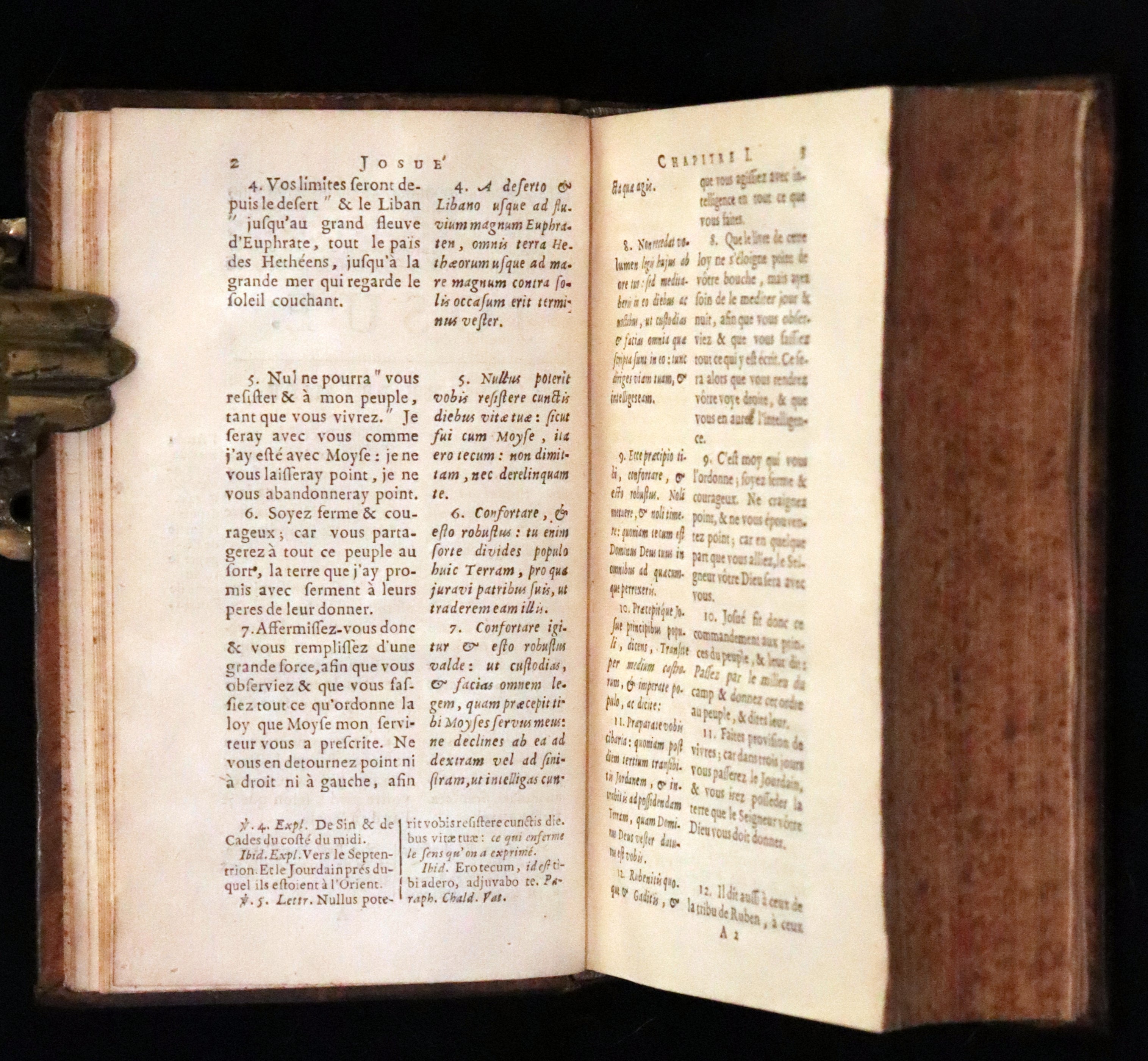 1687 Rare Latin French Bible - Joshua, Book of Judges, Book of Ruth ...